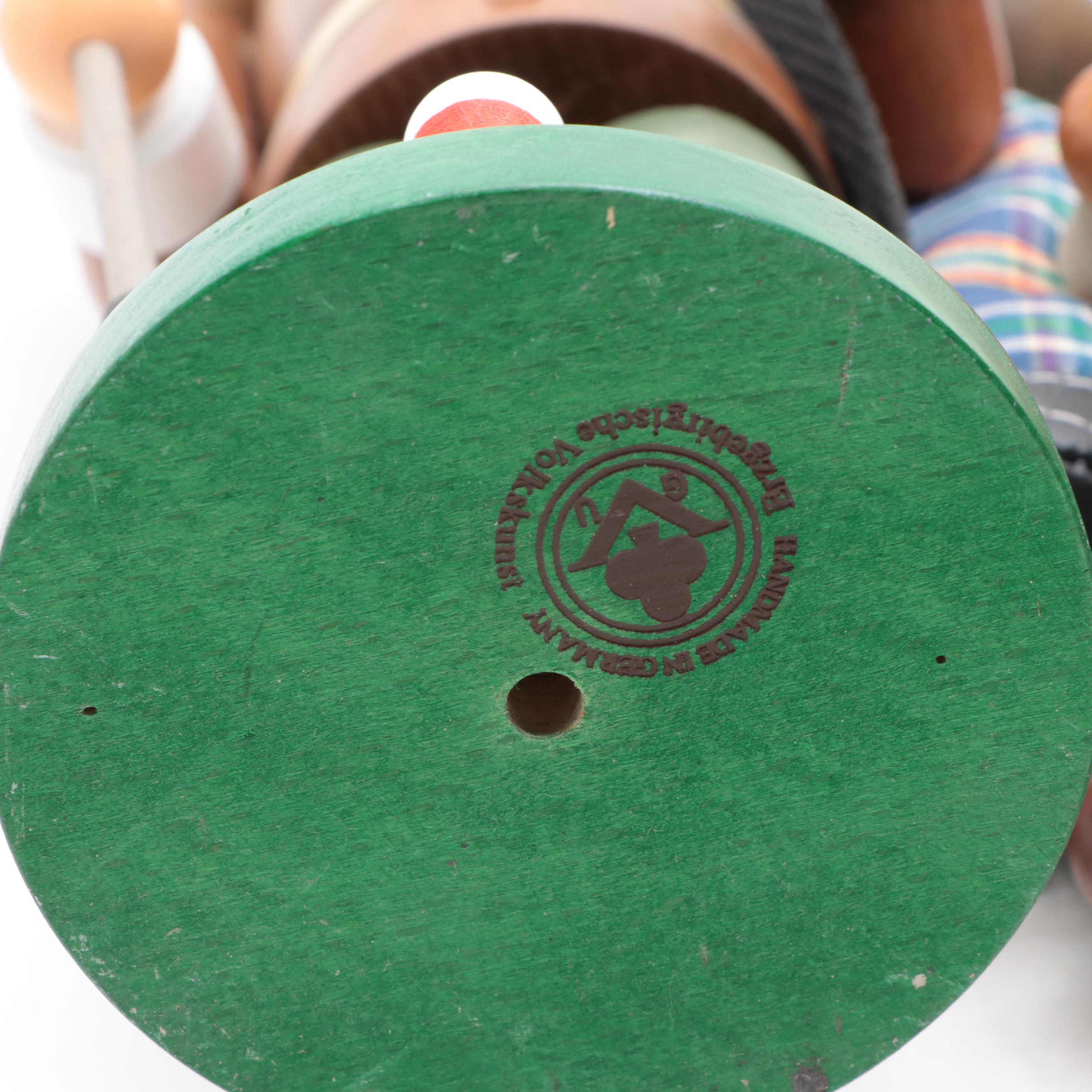 German Knight, Golfer, Uncle Sam and Woodsman Nutcrackers | EBTH