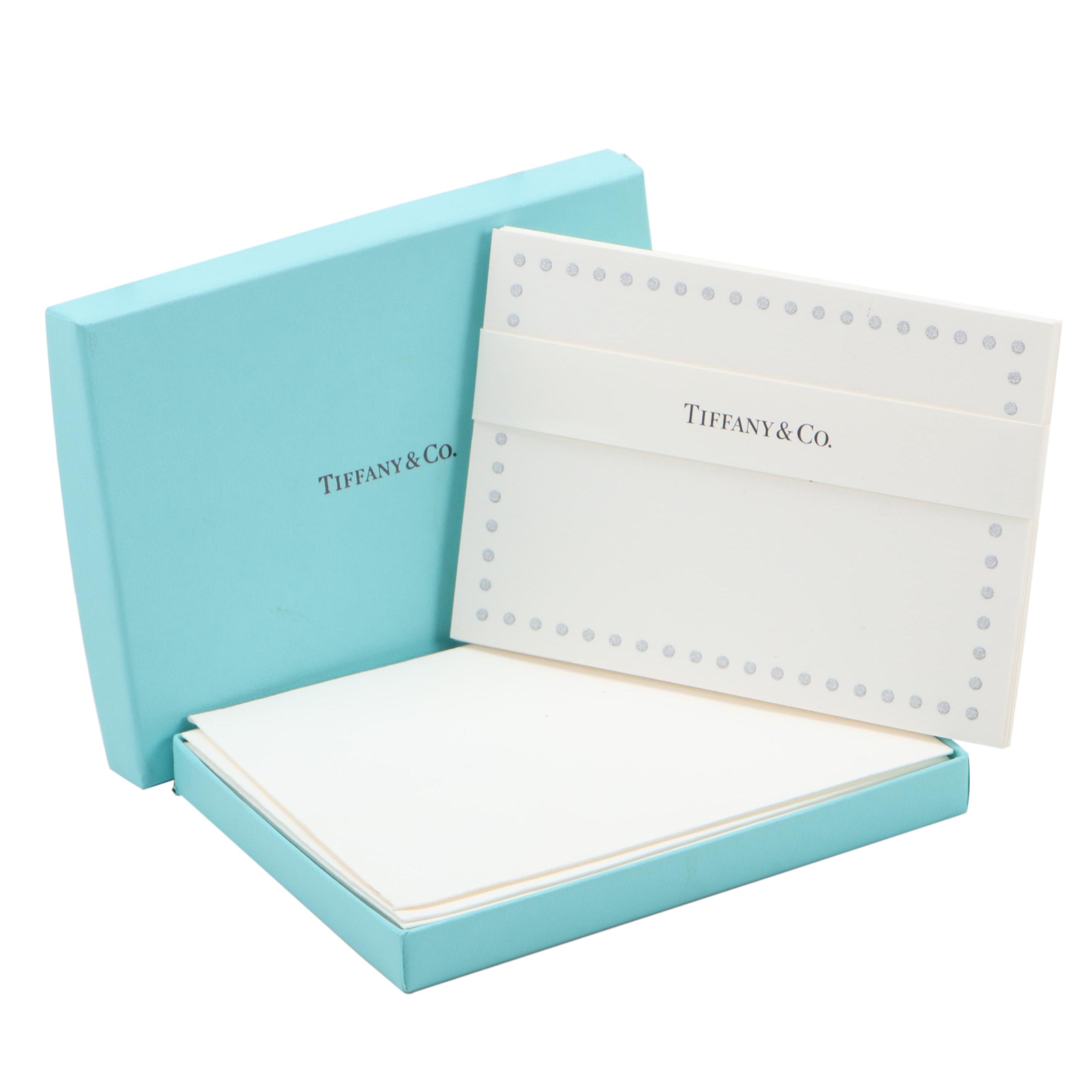 Tiffany & Co. Note Cards and Envelopes with Box | EBTH