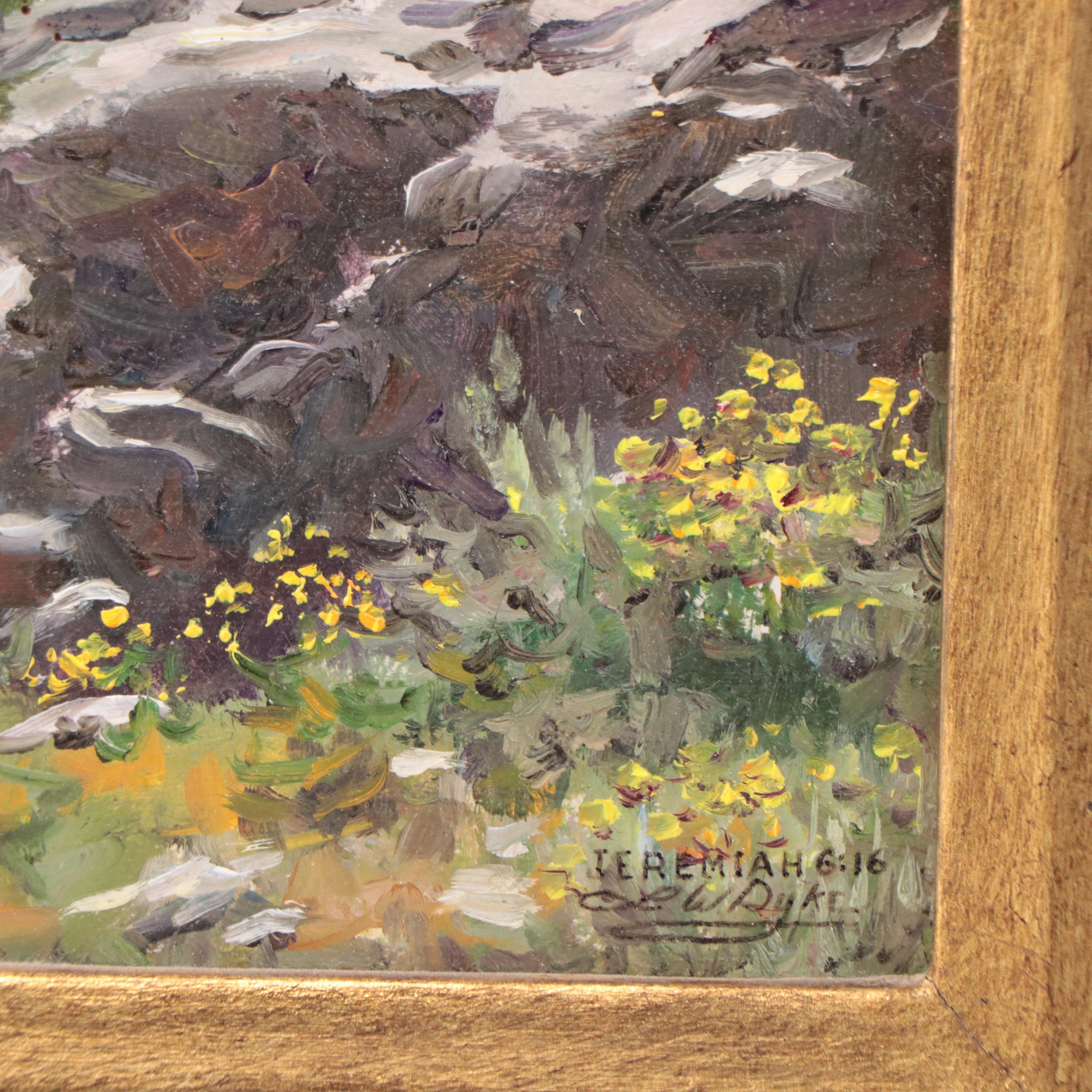 Larry Dyke Oil Painting of Landscape "Bodie Ghost Town in California ...