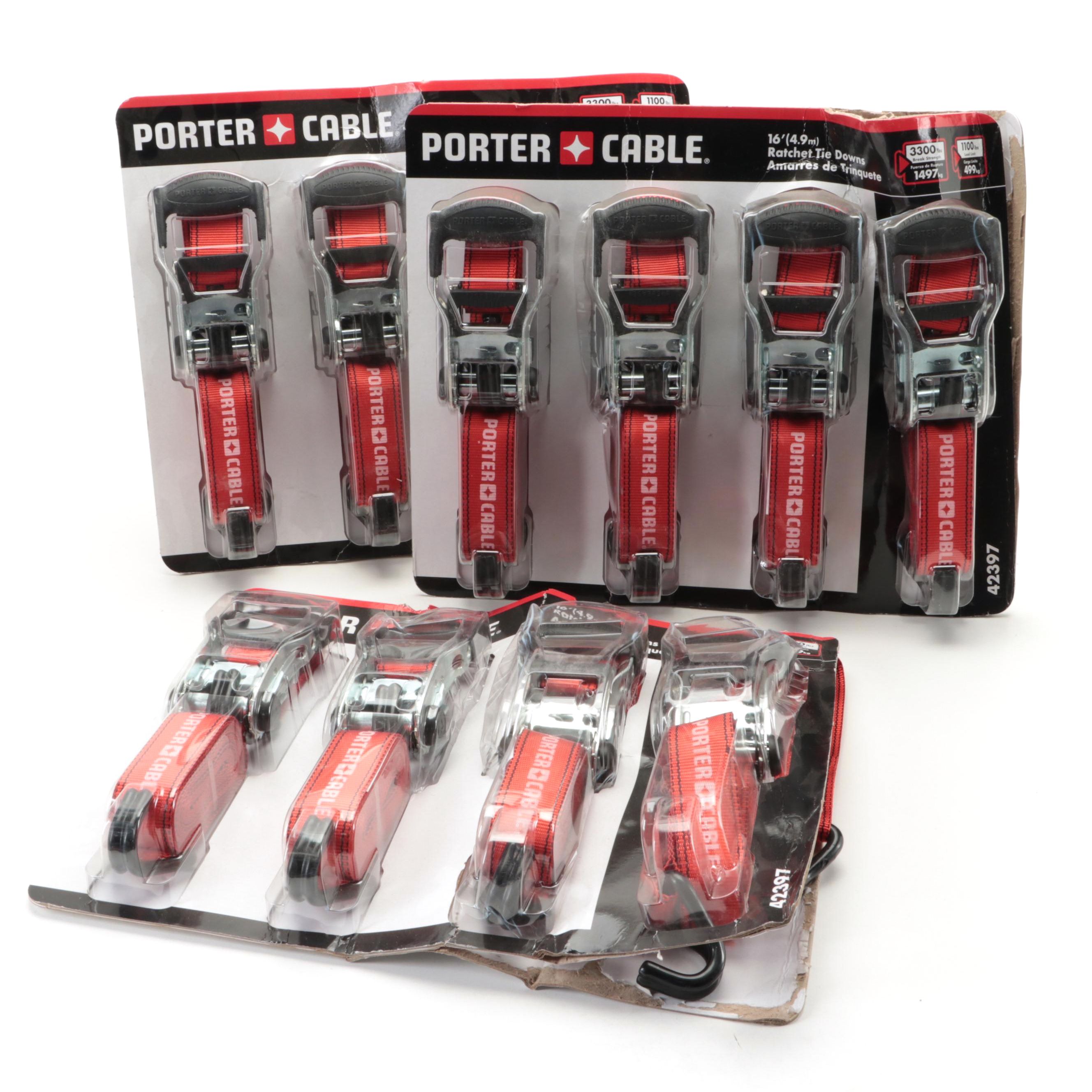 Porter-Cable 16' Ratchet Tie Down Sets | EBTH