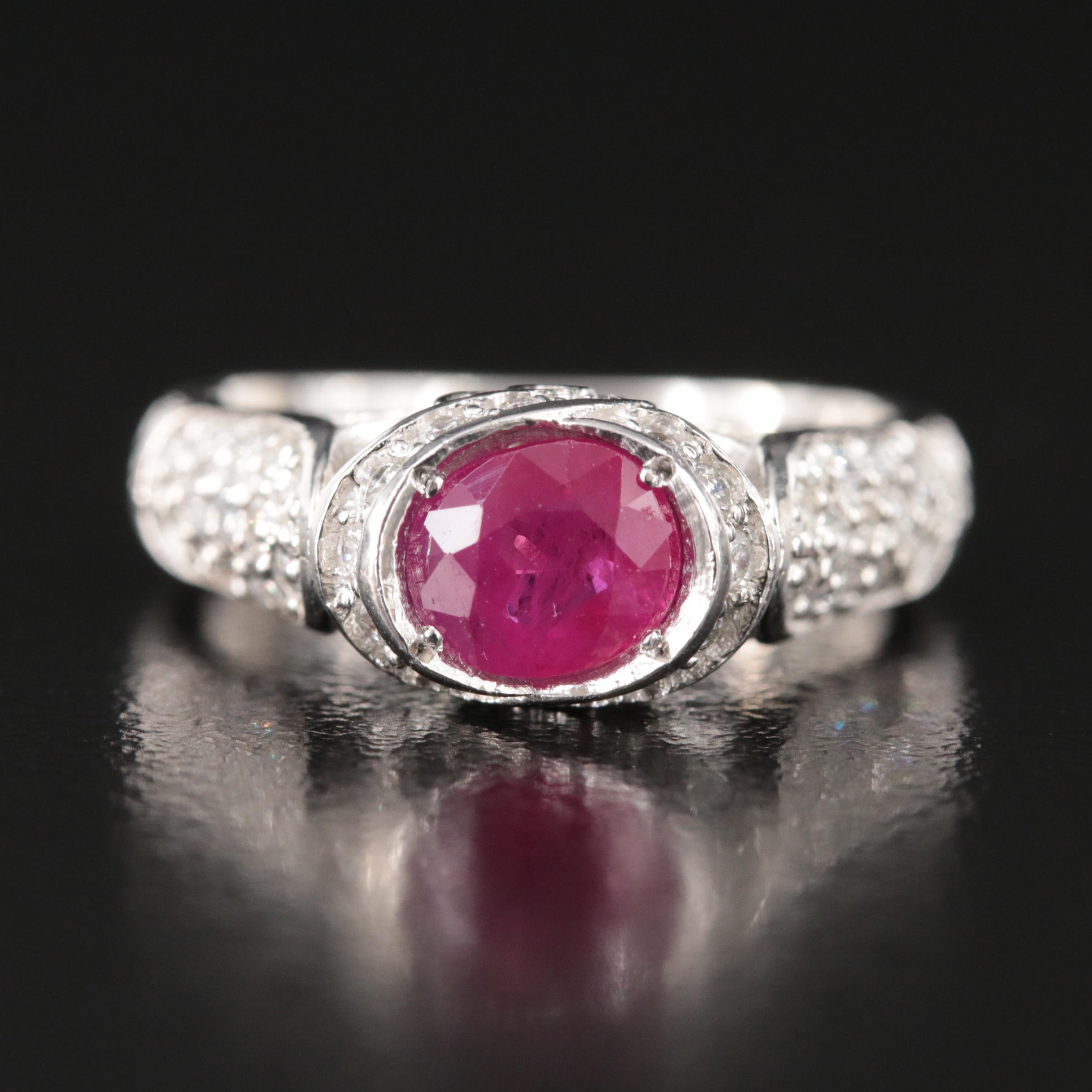 Ruby Sapphire and Diamond Ring | EBTH