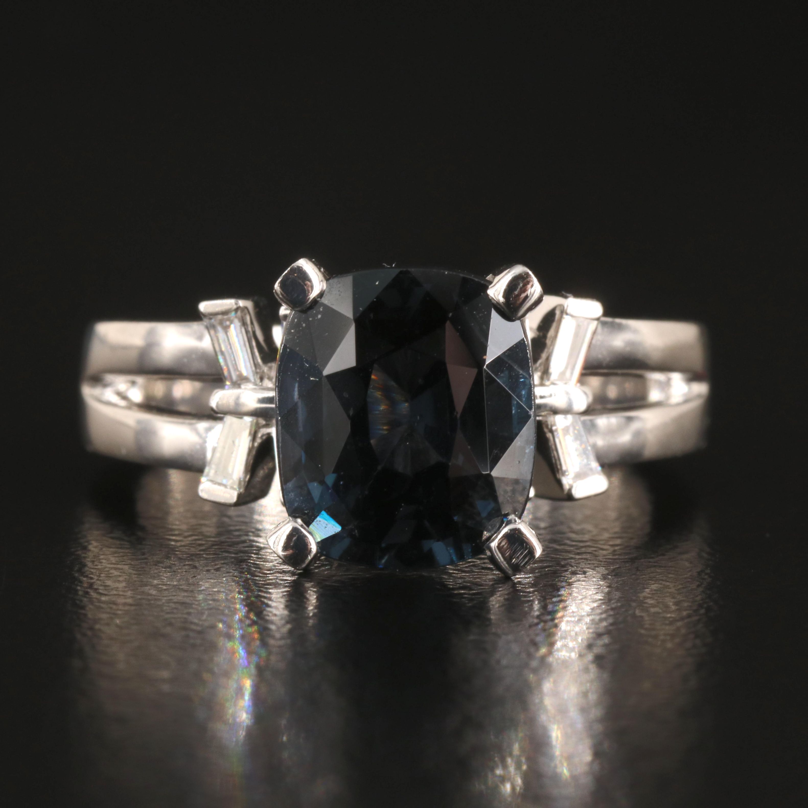 18K Color Change Spinel and Diamond Ring | EBTH