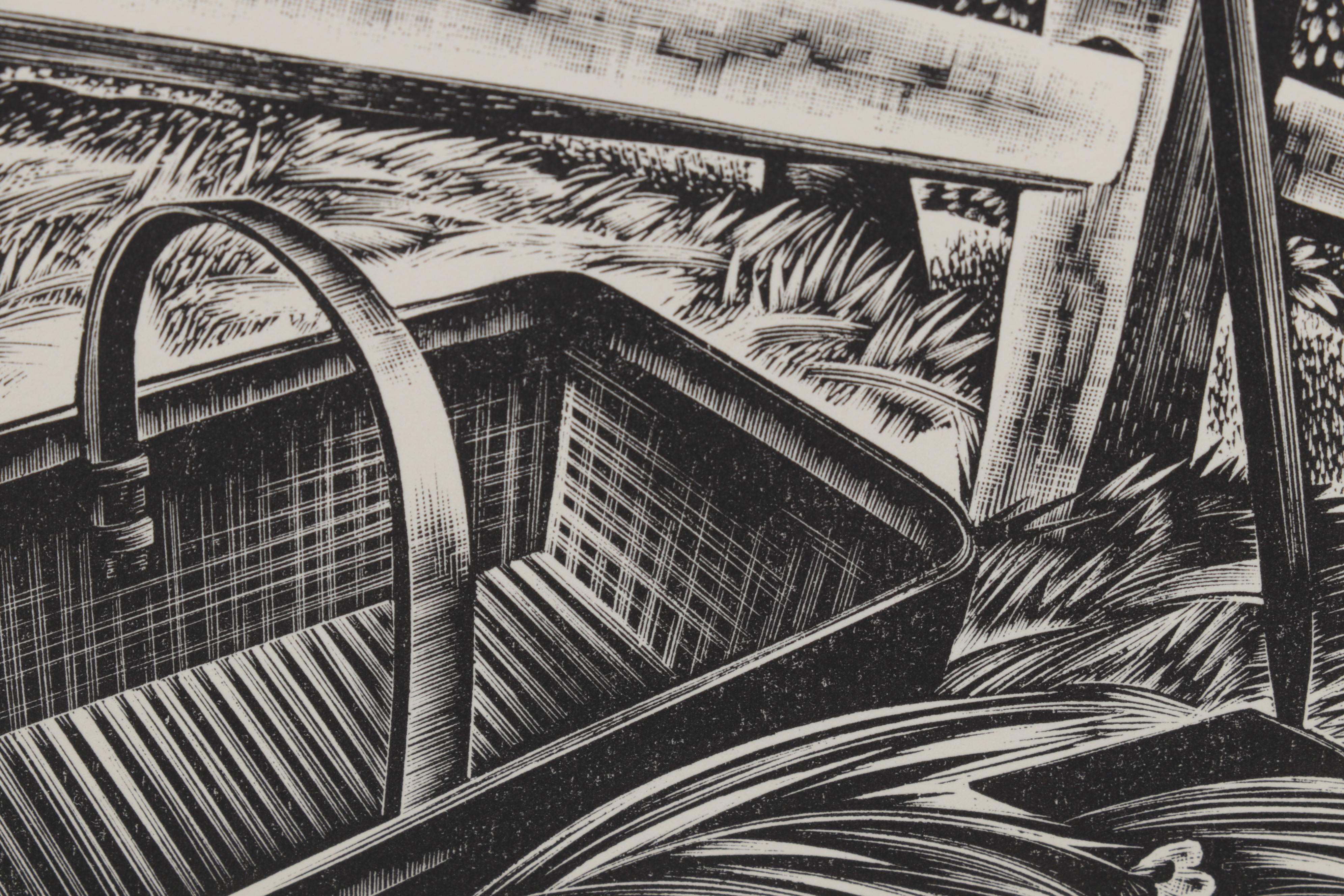 Lynd Ward Art Deco Woodcut From "Wild Pilgrimage," 1932 | EBTH