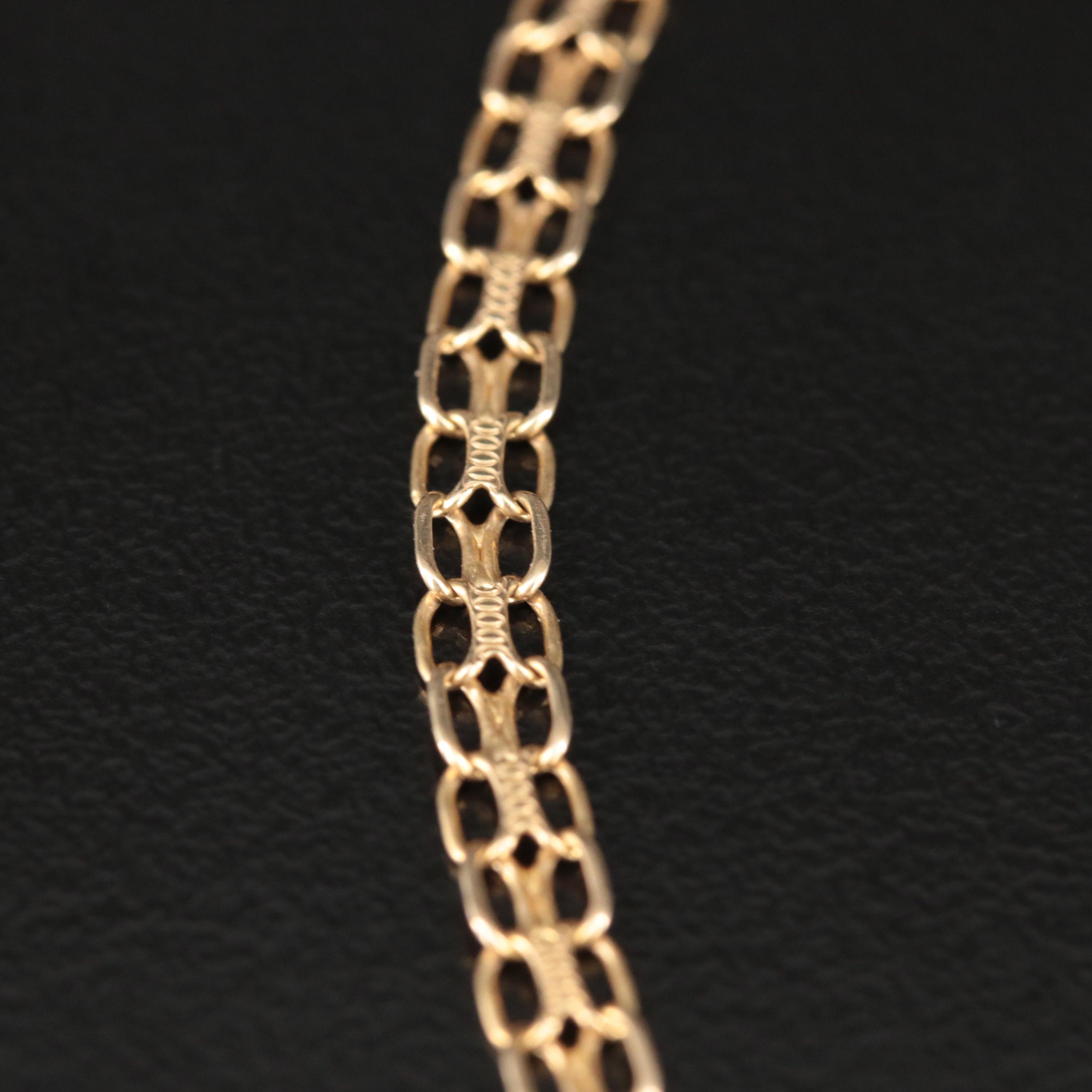 14K Bismark Chain Bracelet | EBTH