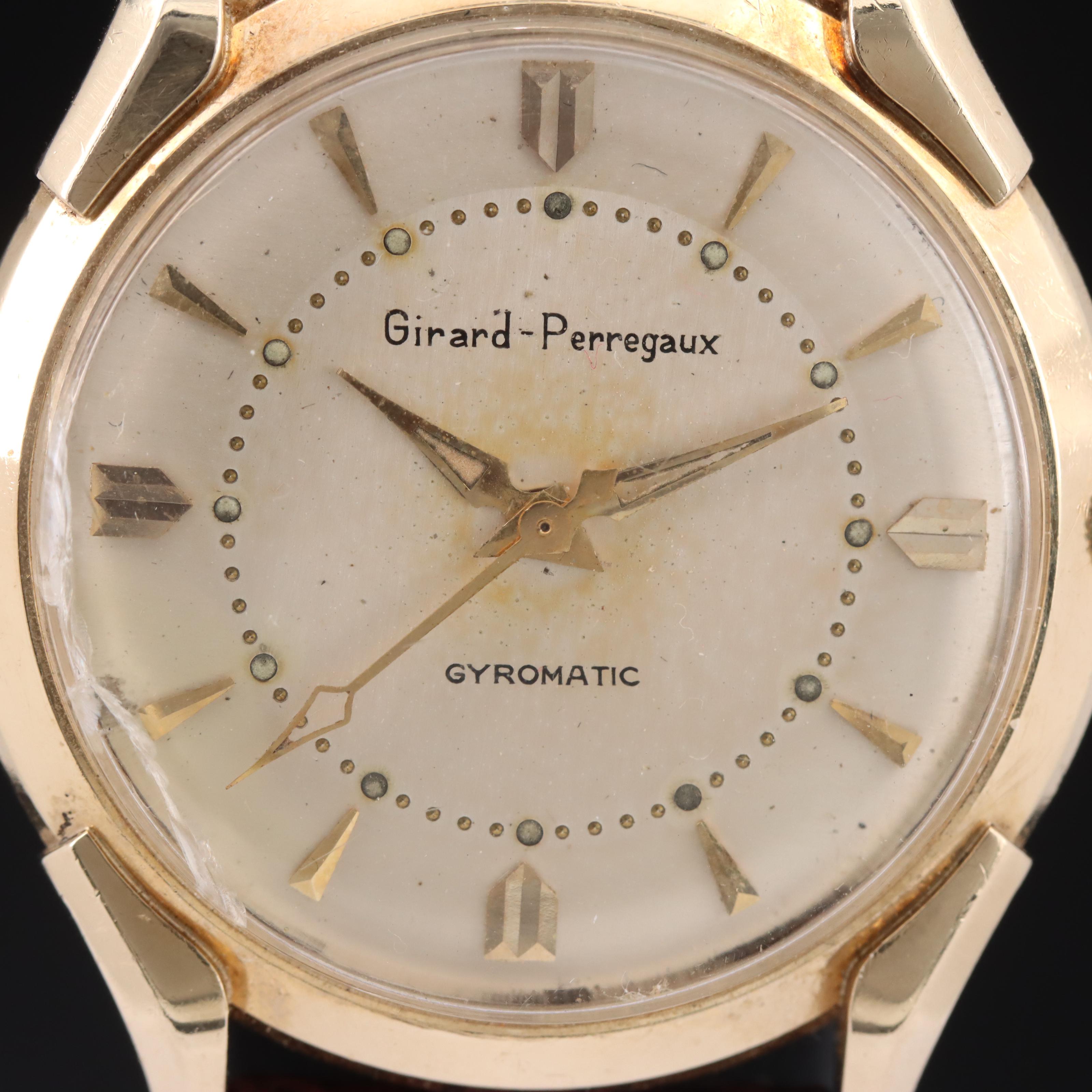 1950s Girard-Perregaux 14K Gyromatic Wristwatch | EBTH