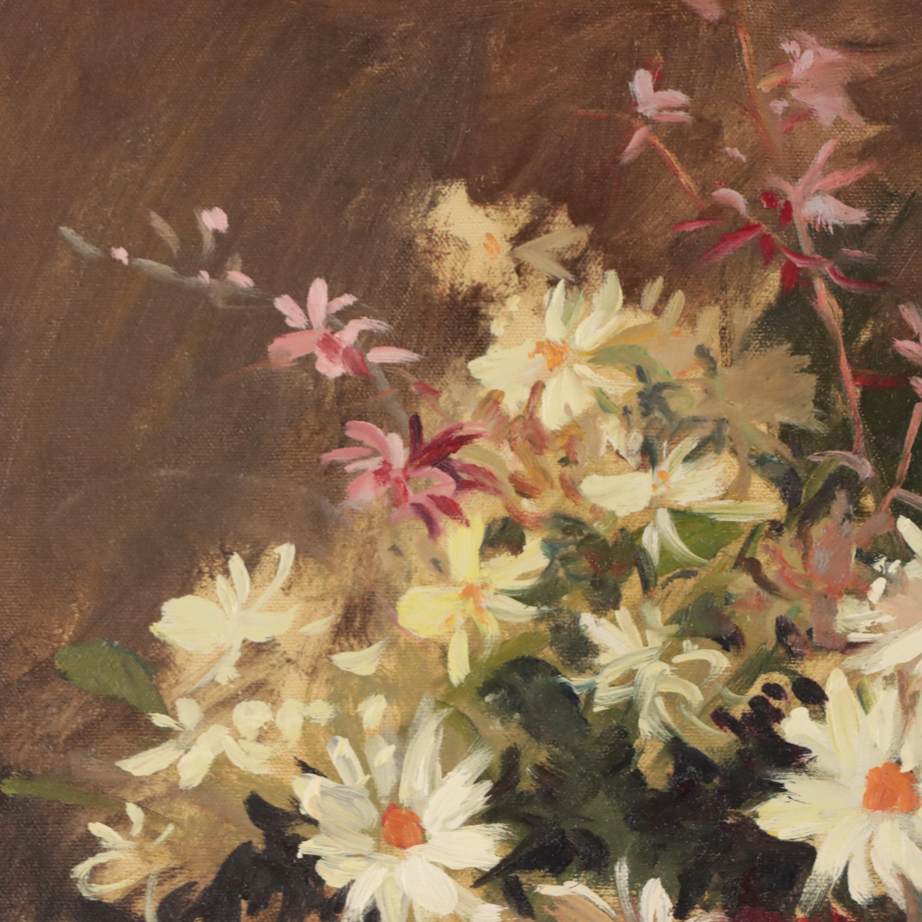 Rudolph Colao Floral Still Life Oil Painting, Late 20th Century | EBTH