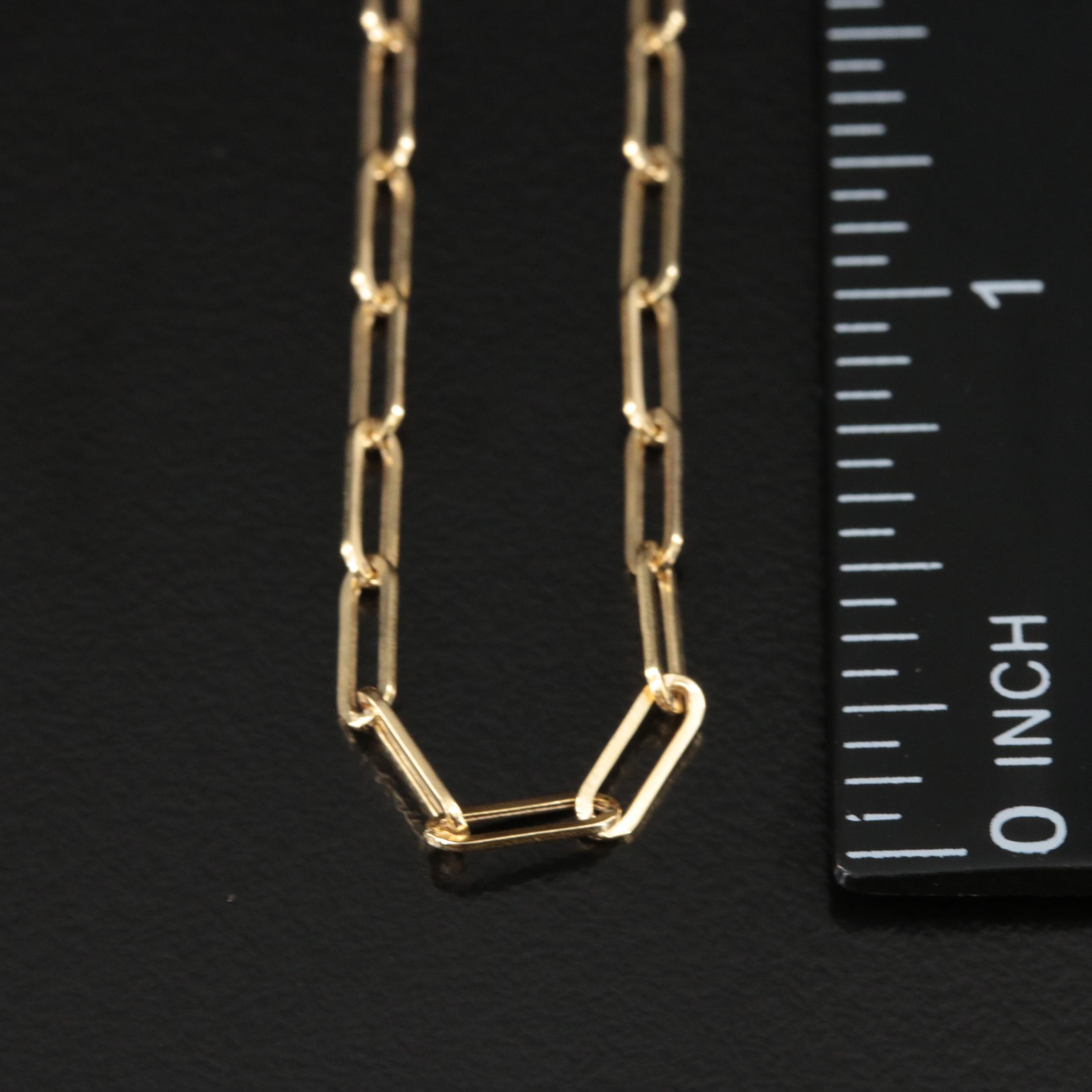 EFFY 14K Paper Clip Chain Necklace | EBTH
