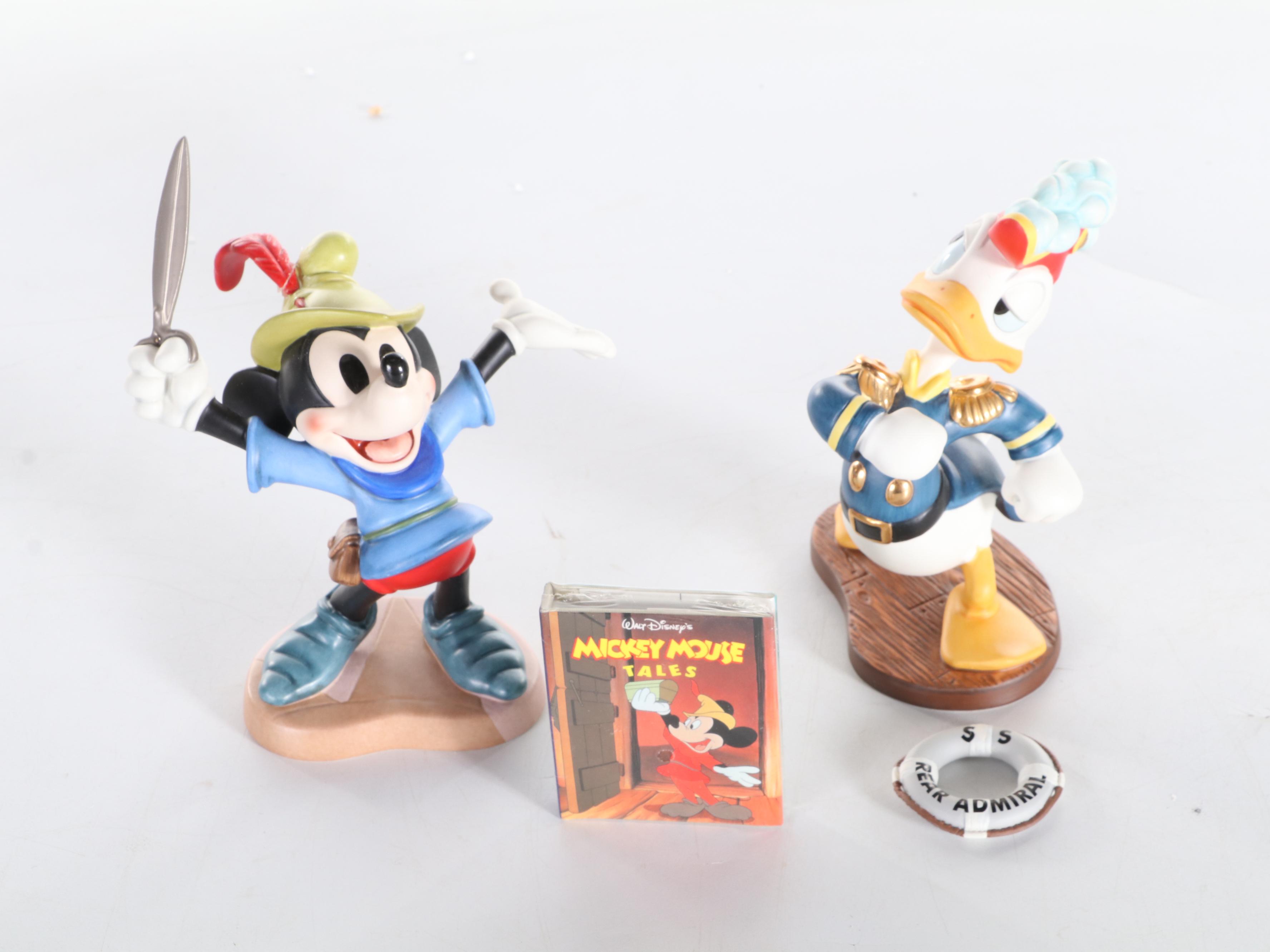 Walt Disney Classic Collection Ceramic Figurines Including "Admiral ...