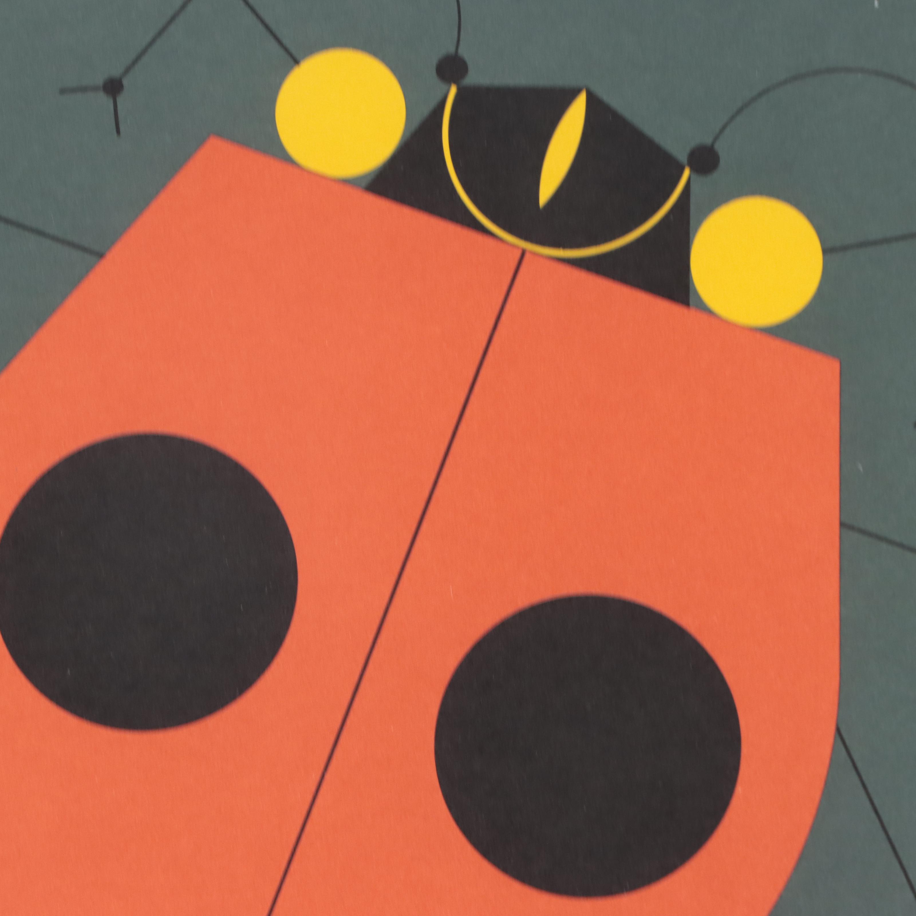Charley Harper Lithograph "Ladybug," 1972 | EBTH