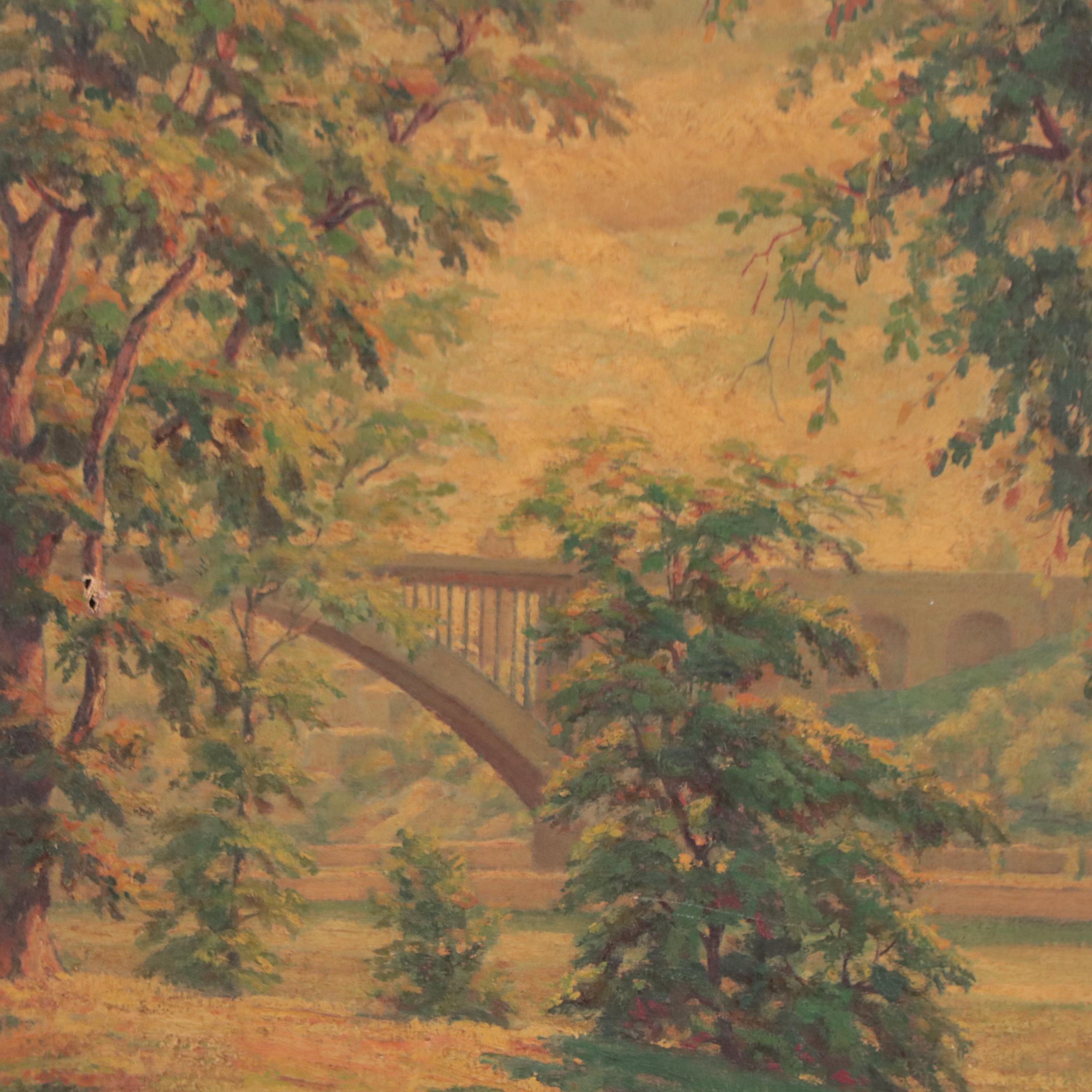 John Thomason Landscape Oil Painting, 1938 | EBTH