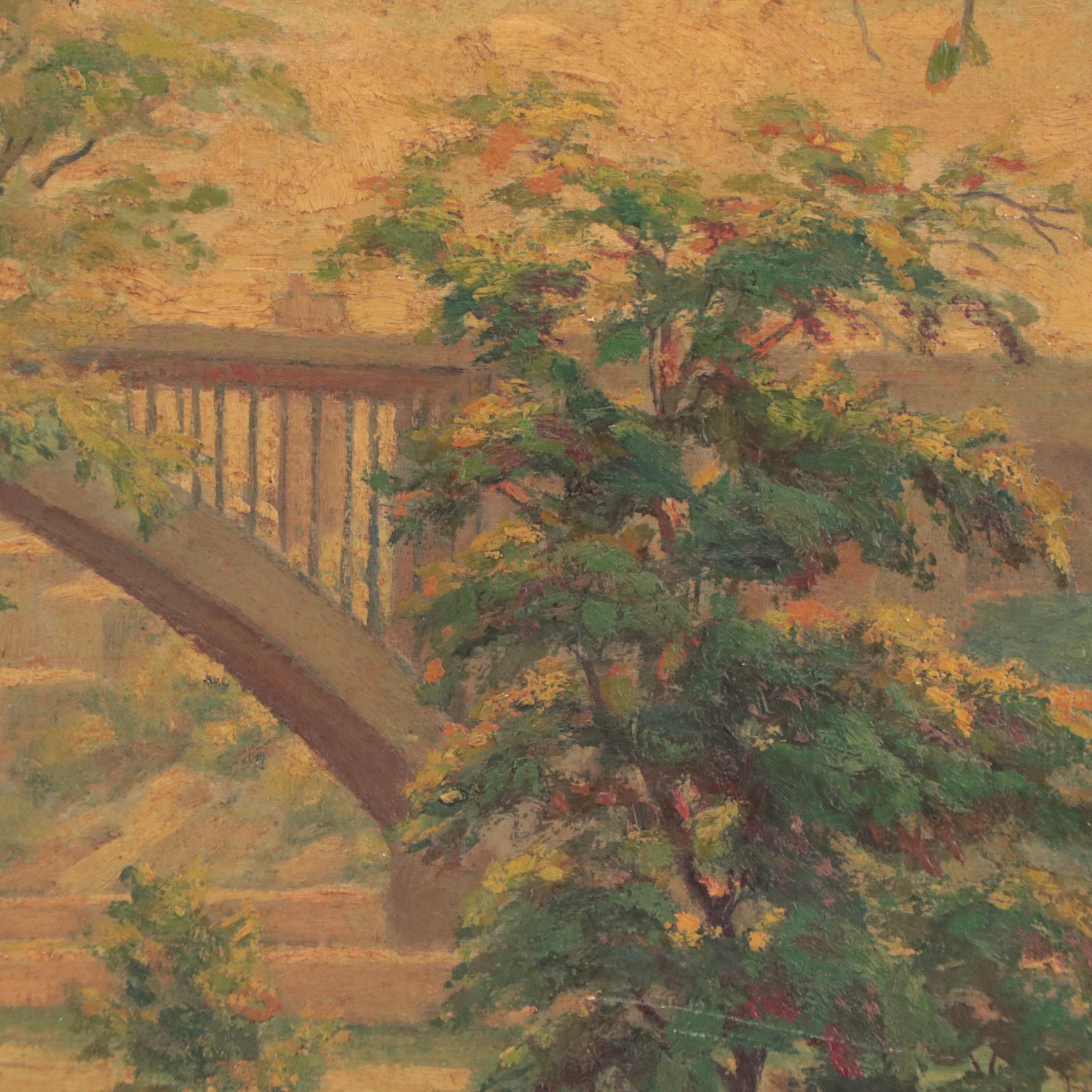 John Thomason Landscape Oil Painting, 1938 | EBTH