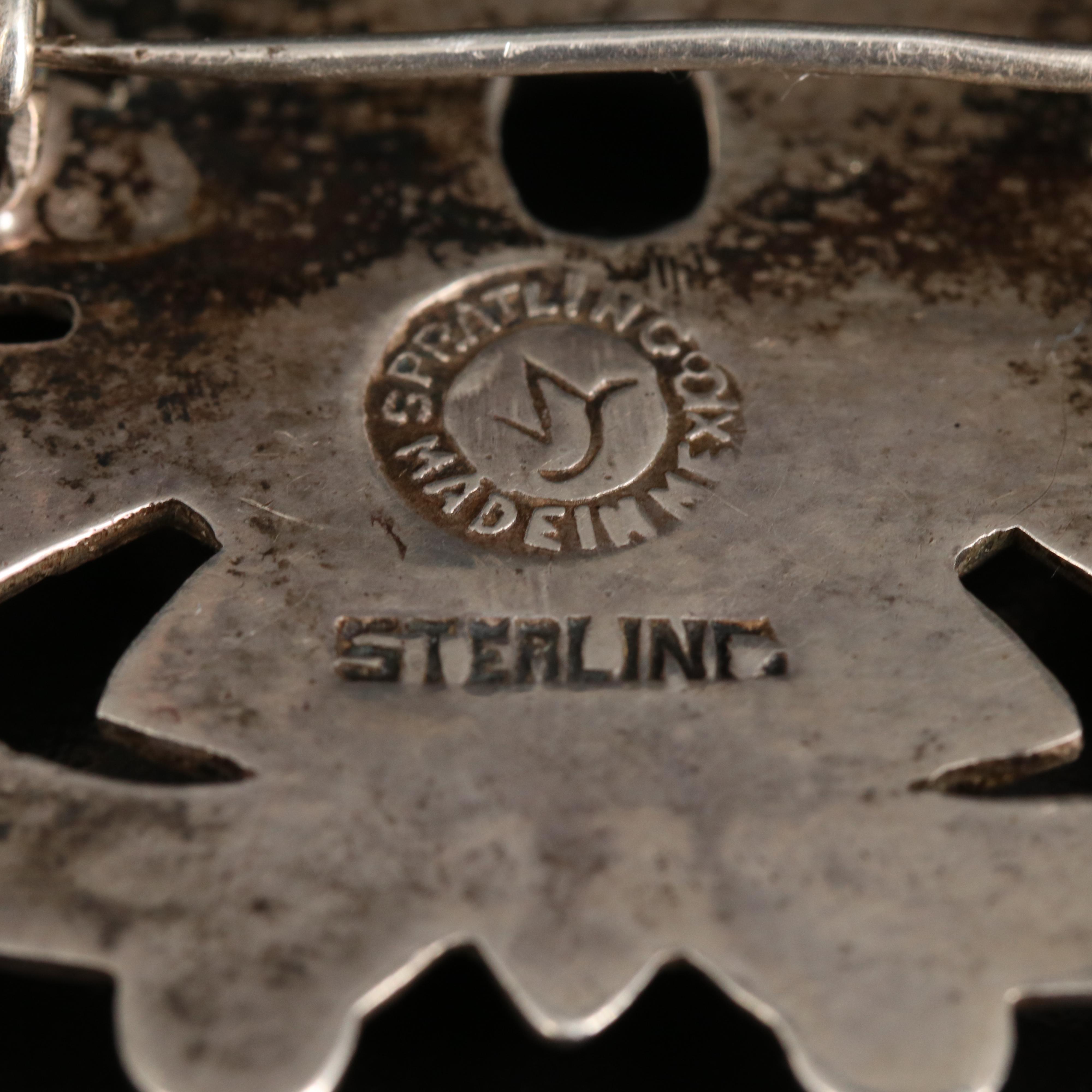 William Spratling Sterling Aztec Motif Pin | EBTH