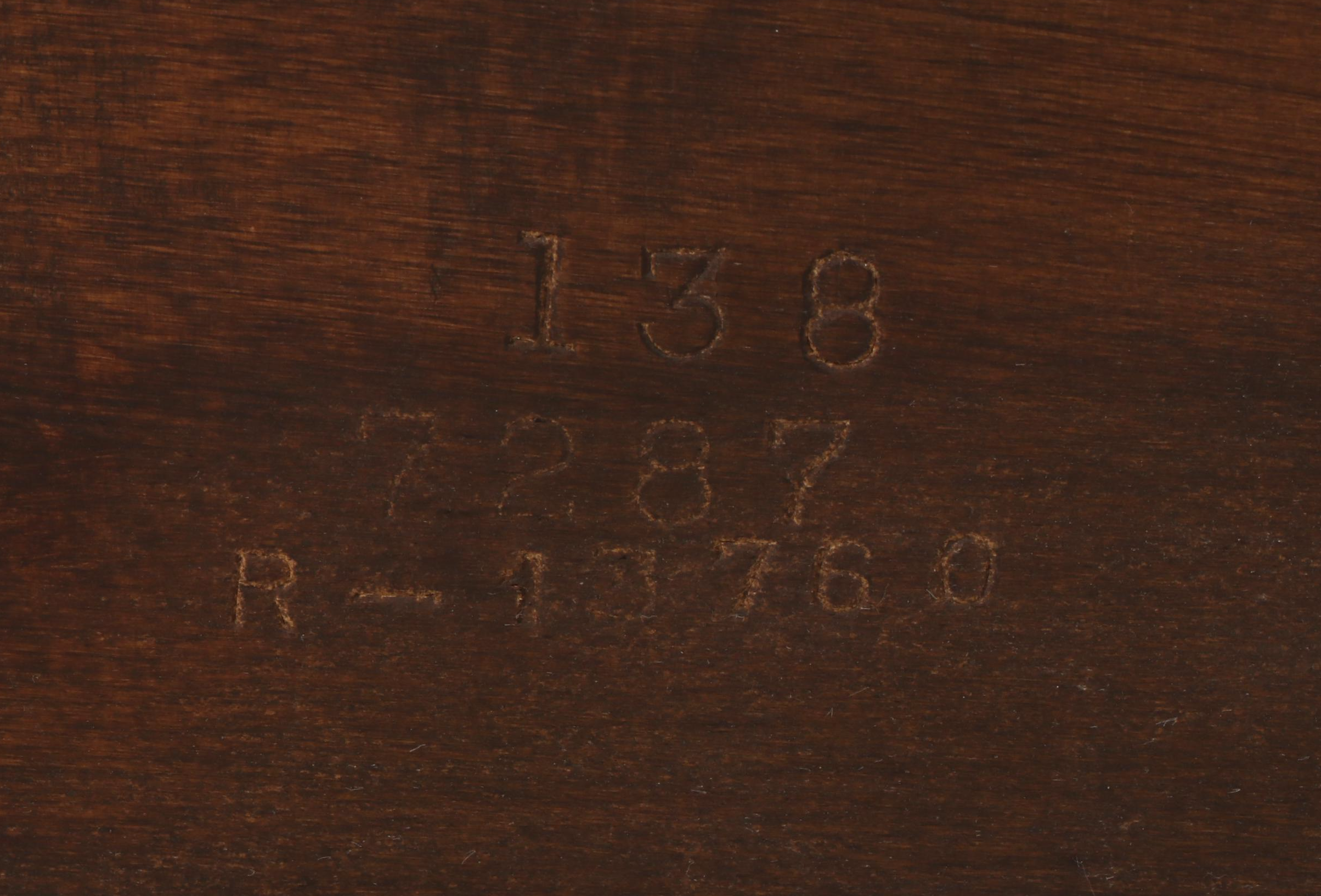 Romweber Carved Oak Two-Tier Side Table, 20th Century | EBTH