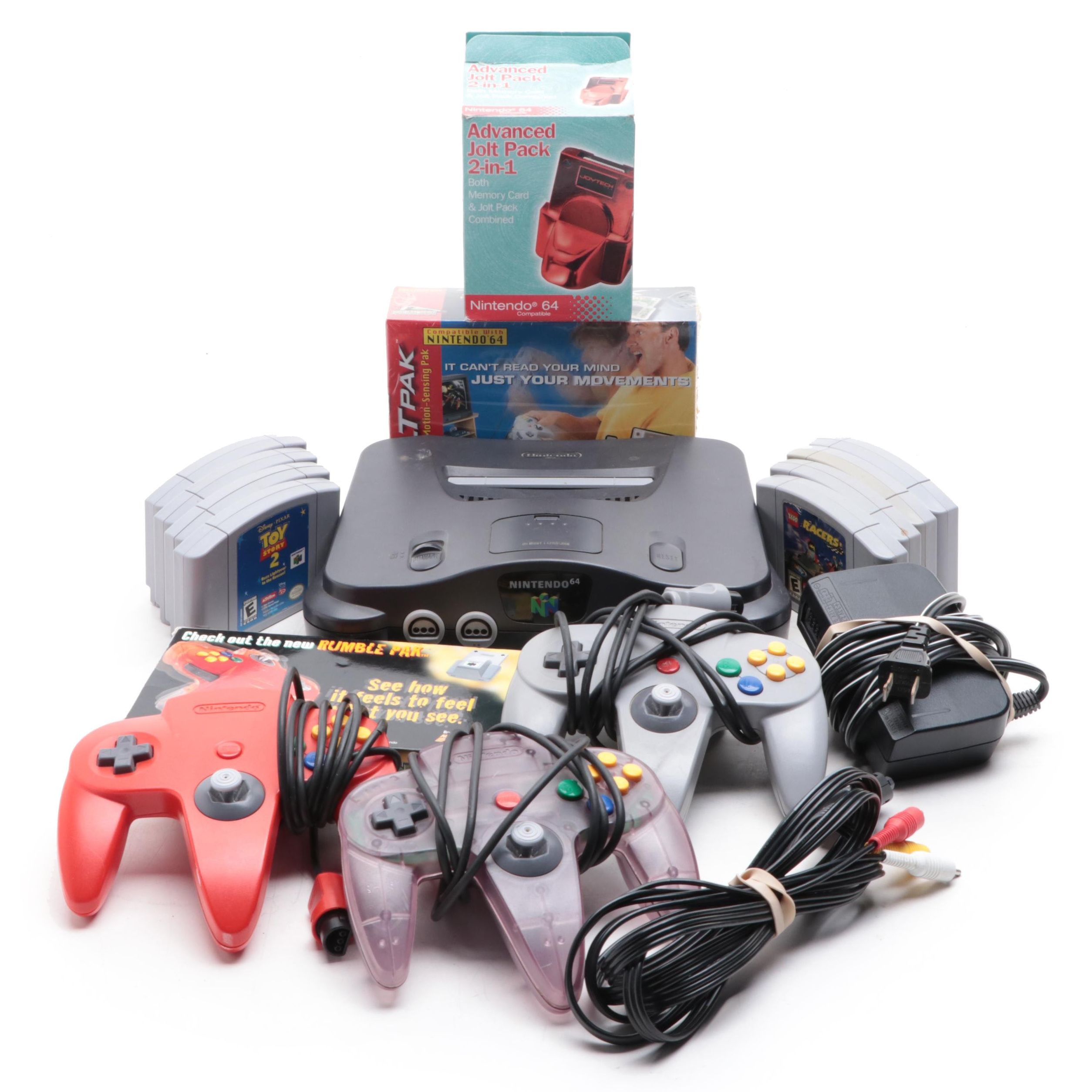 Nintendo 64 Game Console with Games, Controllers, Tilt Pak and More | EBTH