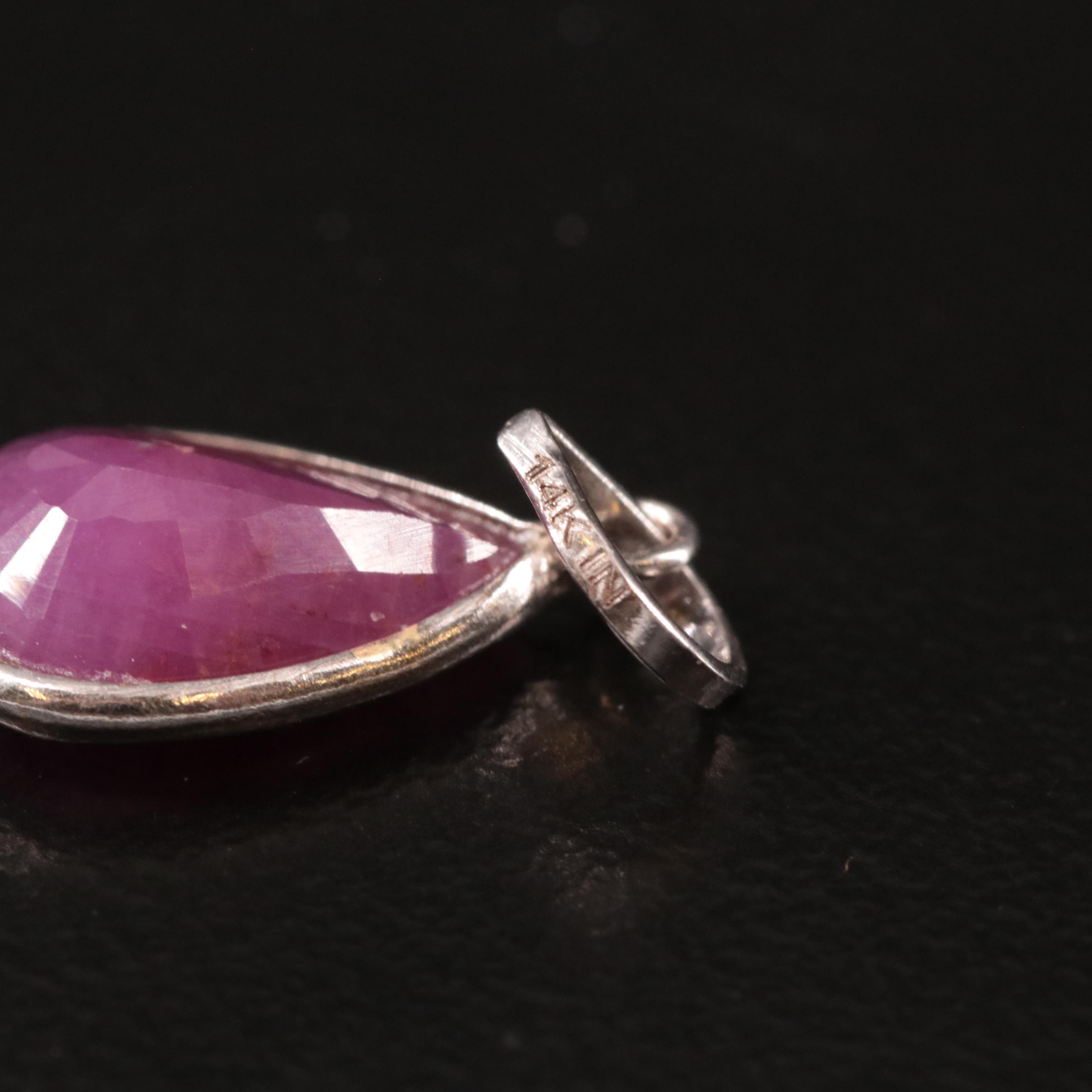 14K Filled Corundum Pendant | EBTH