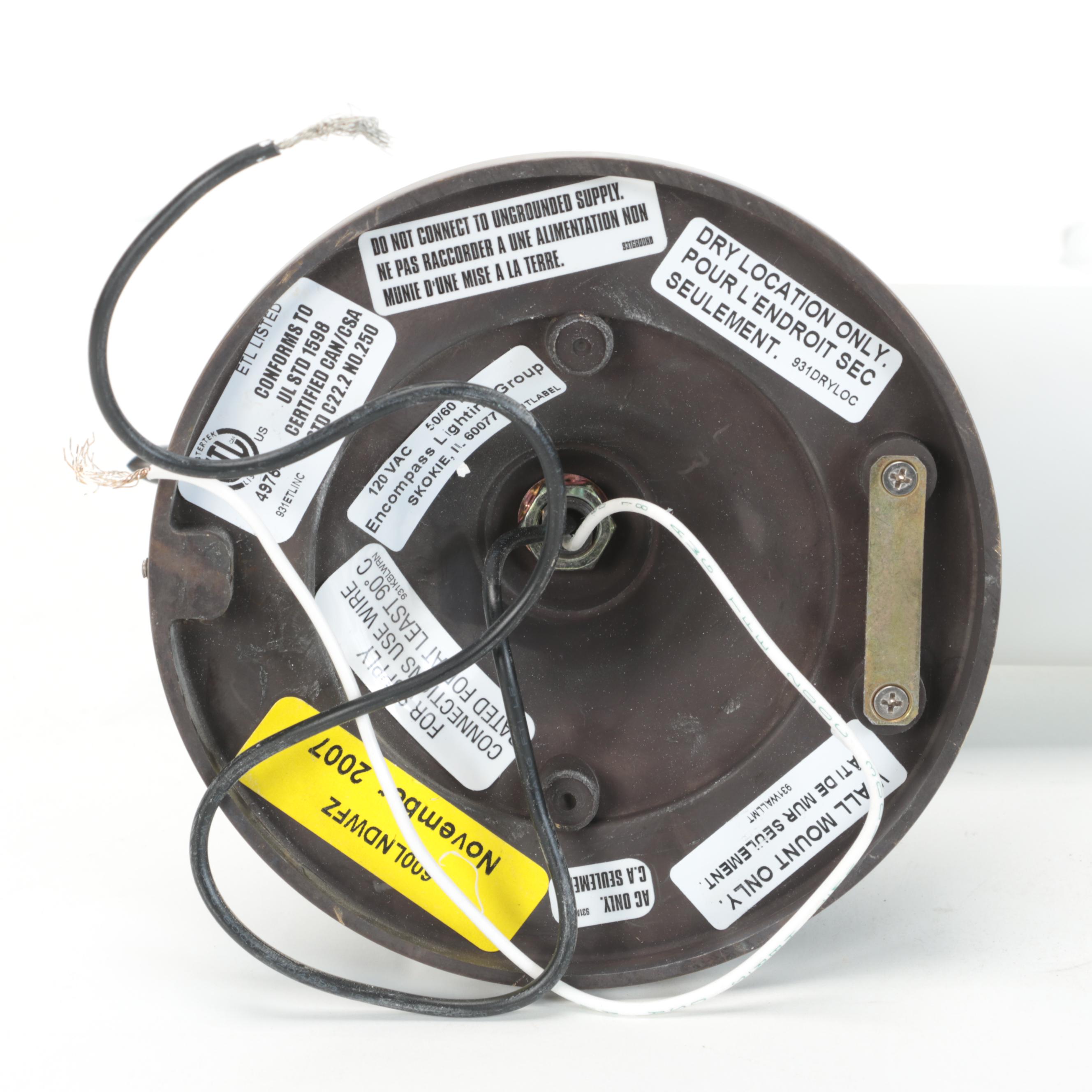 Encompass Lighting Group Glass and Metal Wall Sconces and Pendant ...