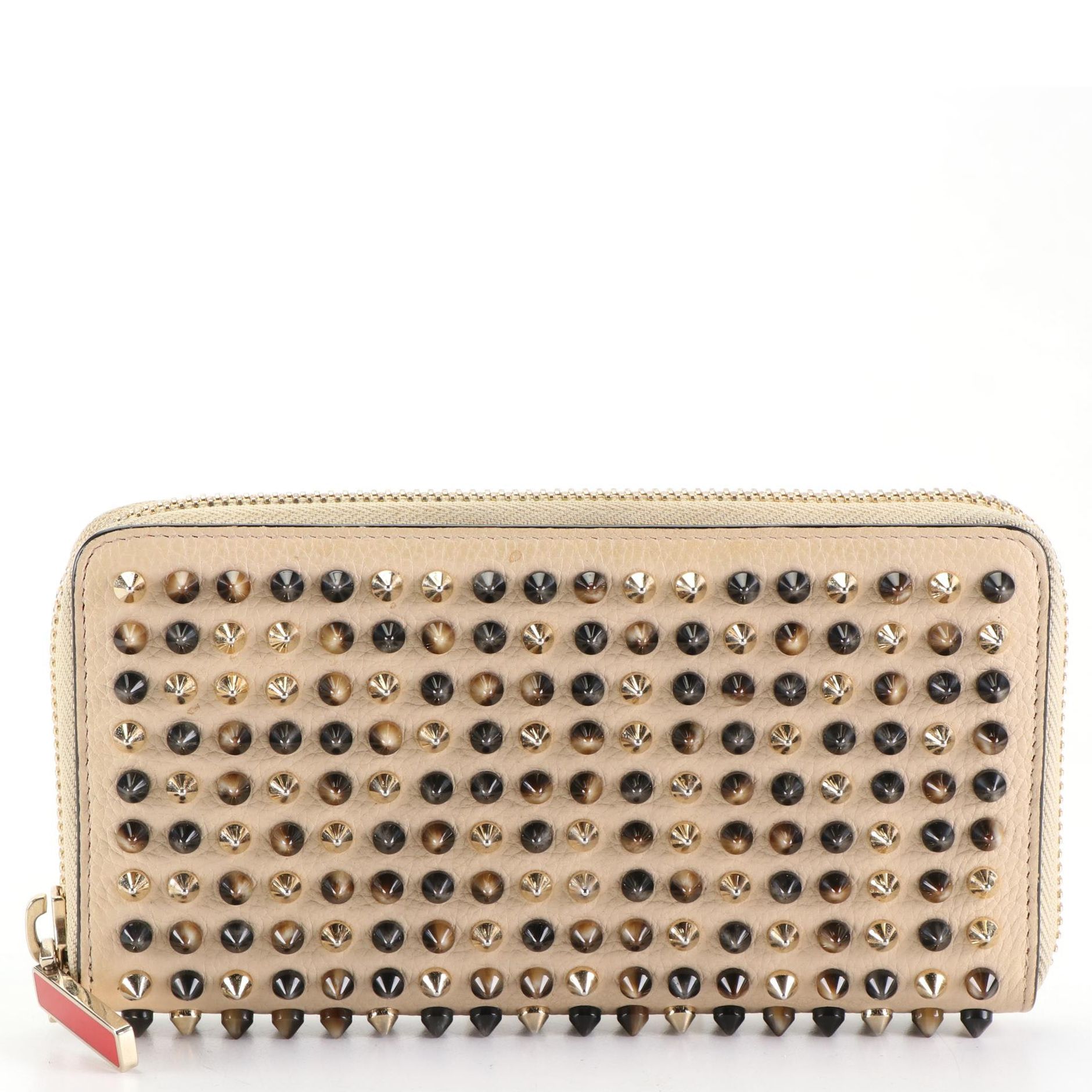 Christian Louboutin Spike Studded Zip Wallet | EBTH