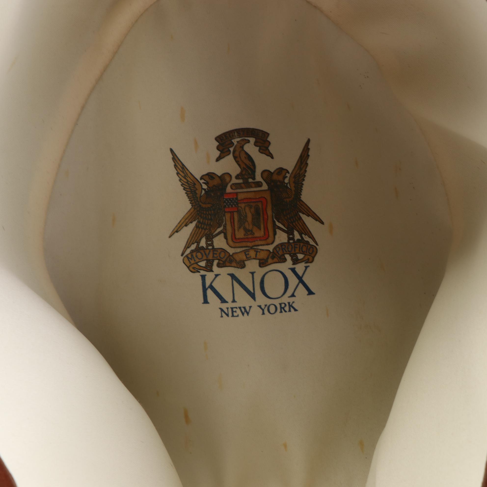 Knox New York Homburg Hat in Wool Felt with Box | EBTH