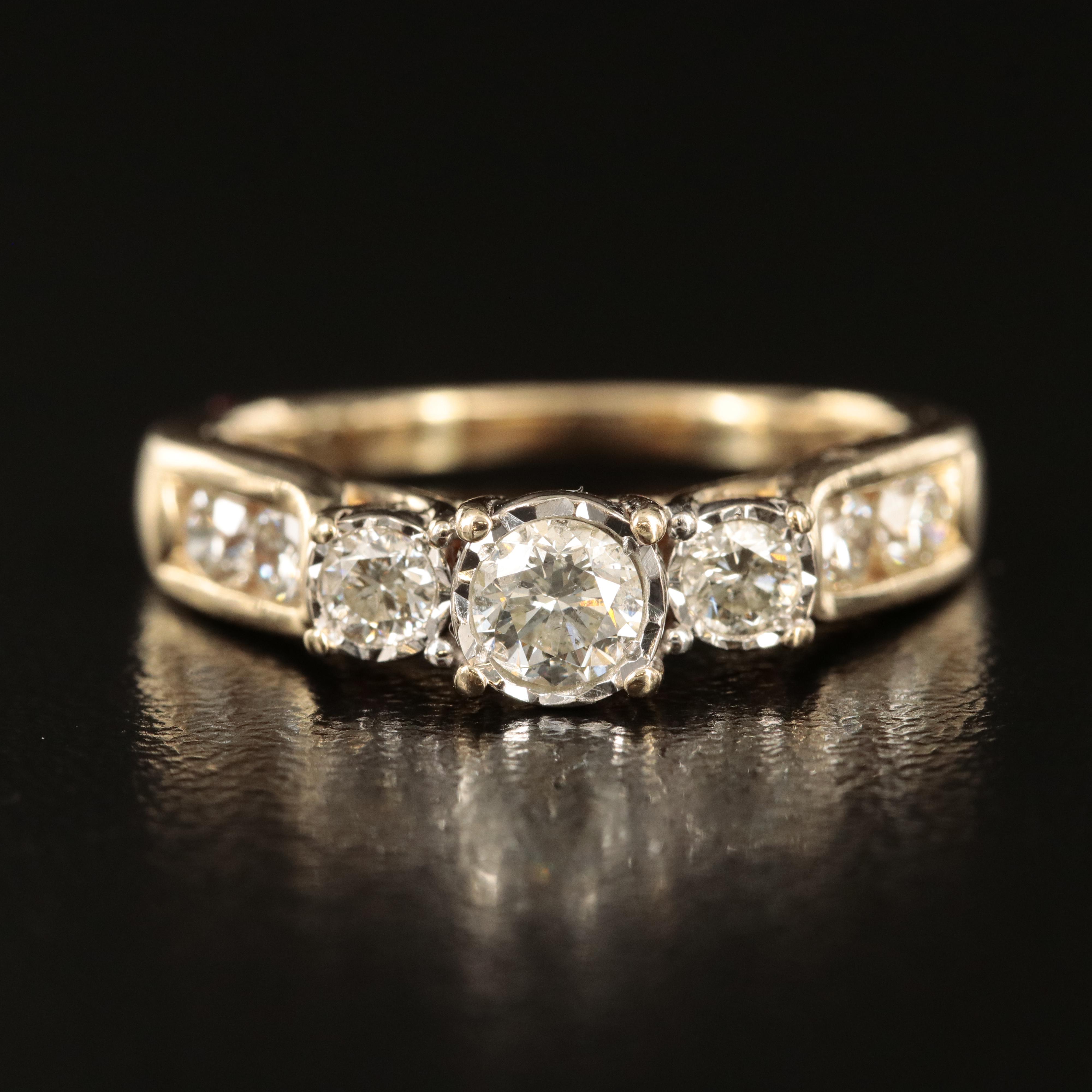 10K Yellow Gold Diamond Ring | EBTH