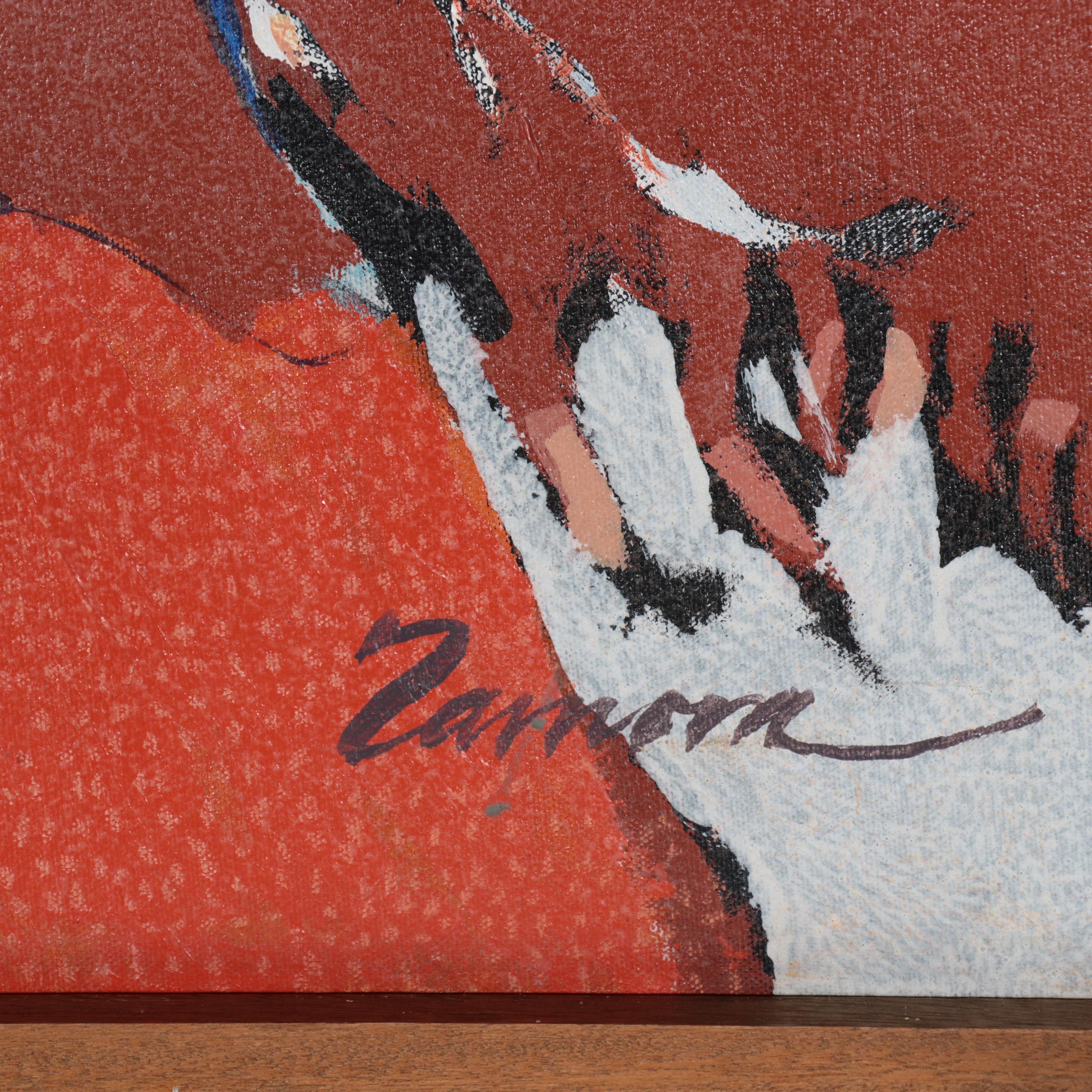 Frank Zamora Oil Painting "Proud Indian" | EBTH