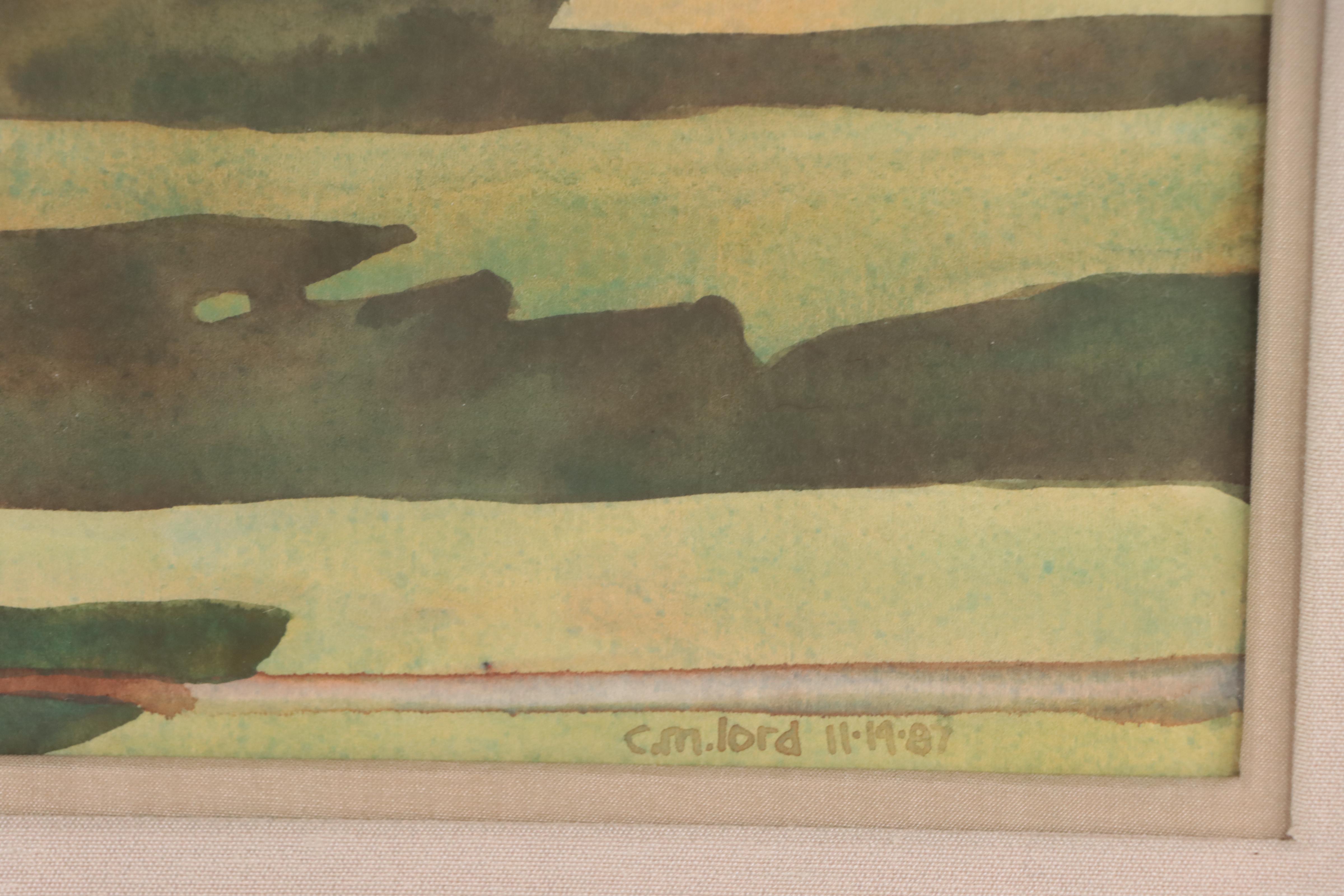 Carolyn Marie Lord Watercolor Painting "Livermore House," 1987 | EBTH
