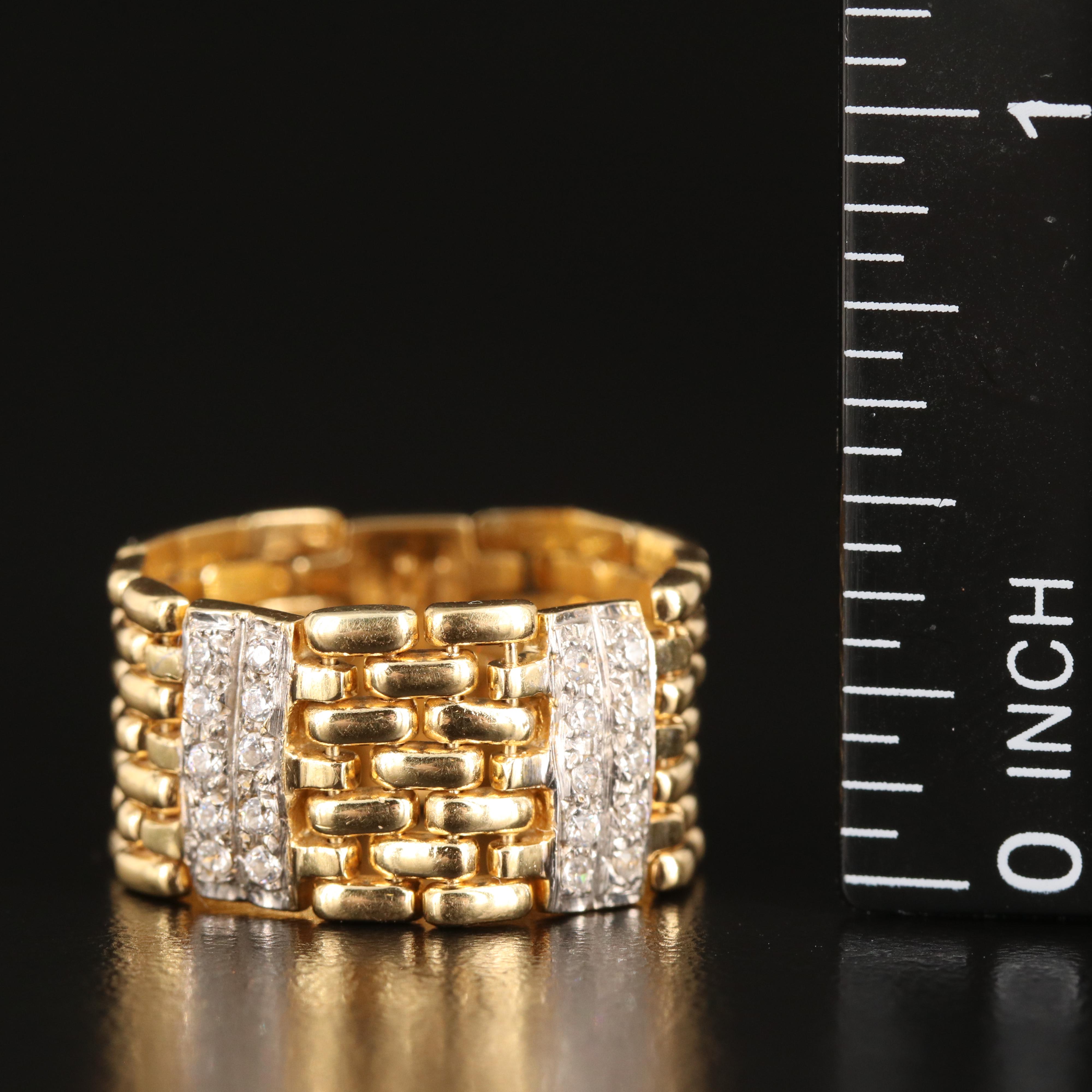 18K Cubic Zircoinia Flexible Panther Ring | EBTH