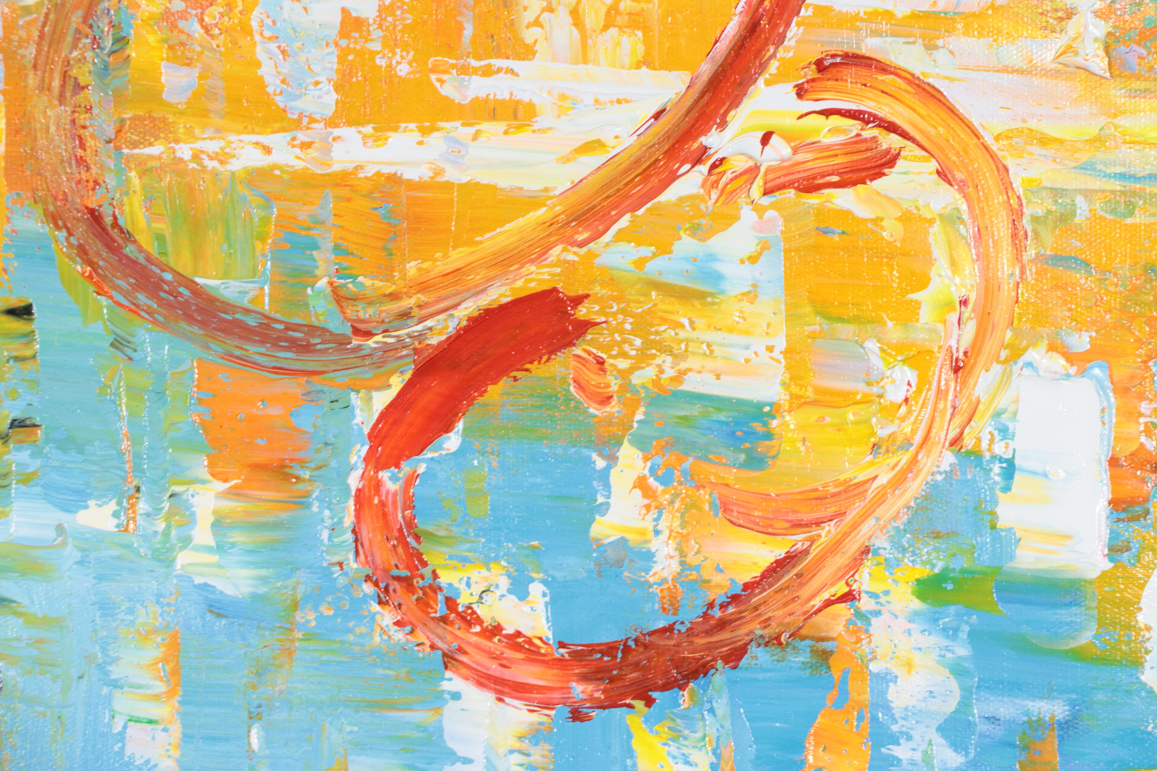 Bing Expressionistic Style Abstract Oil Painting, 21st Century | EBTH