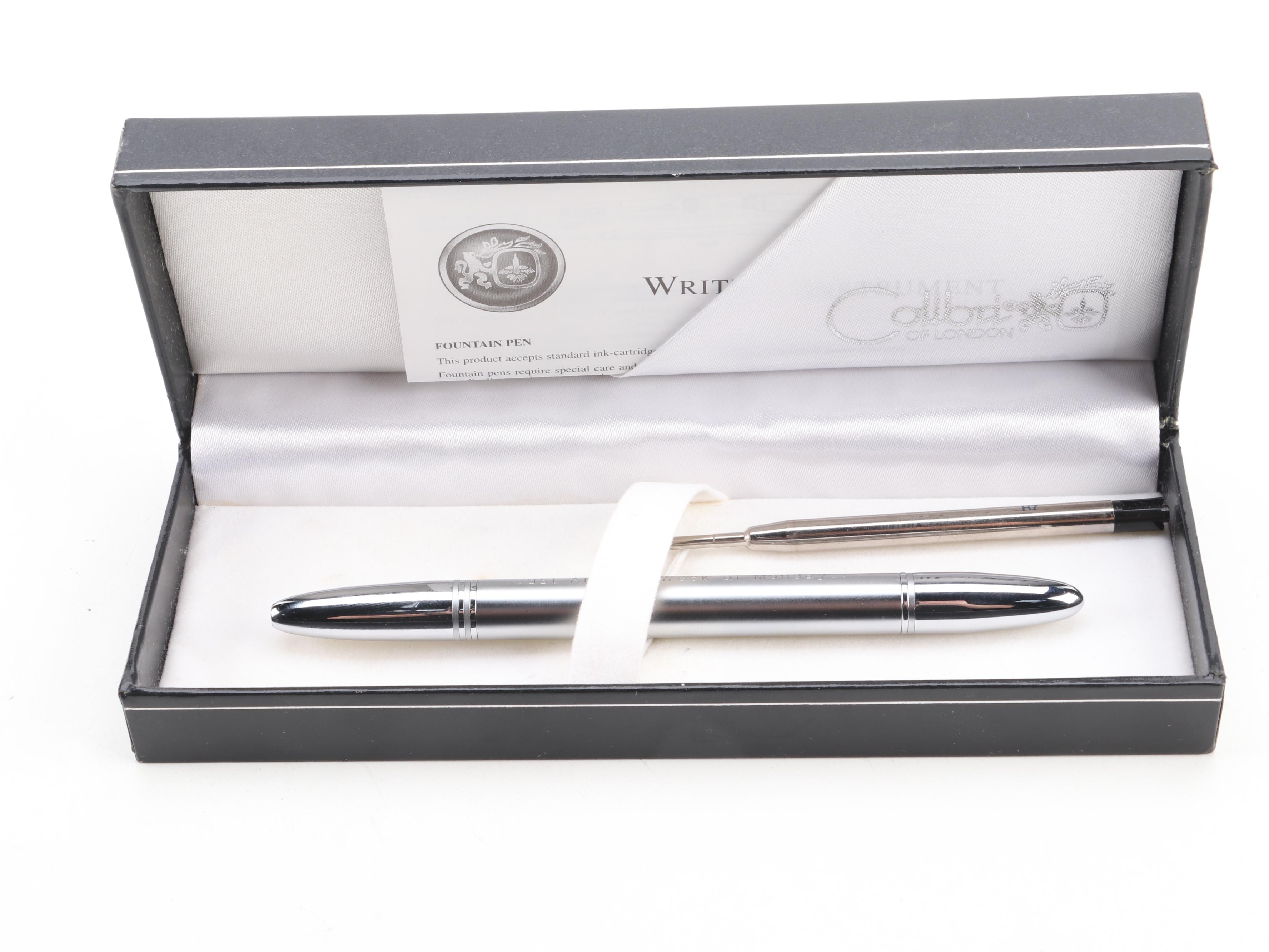 Charles-Hubert Fountain and Colibri Ballpoint Pens with Lotus "Vertigo ...