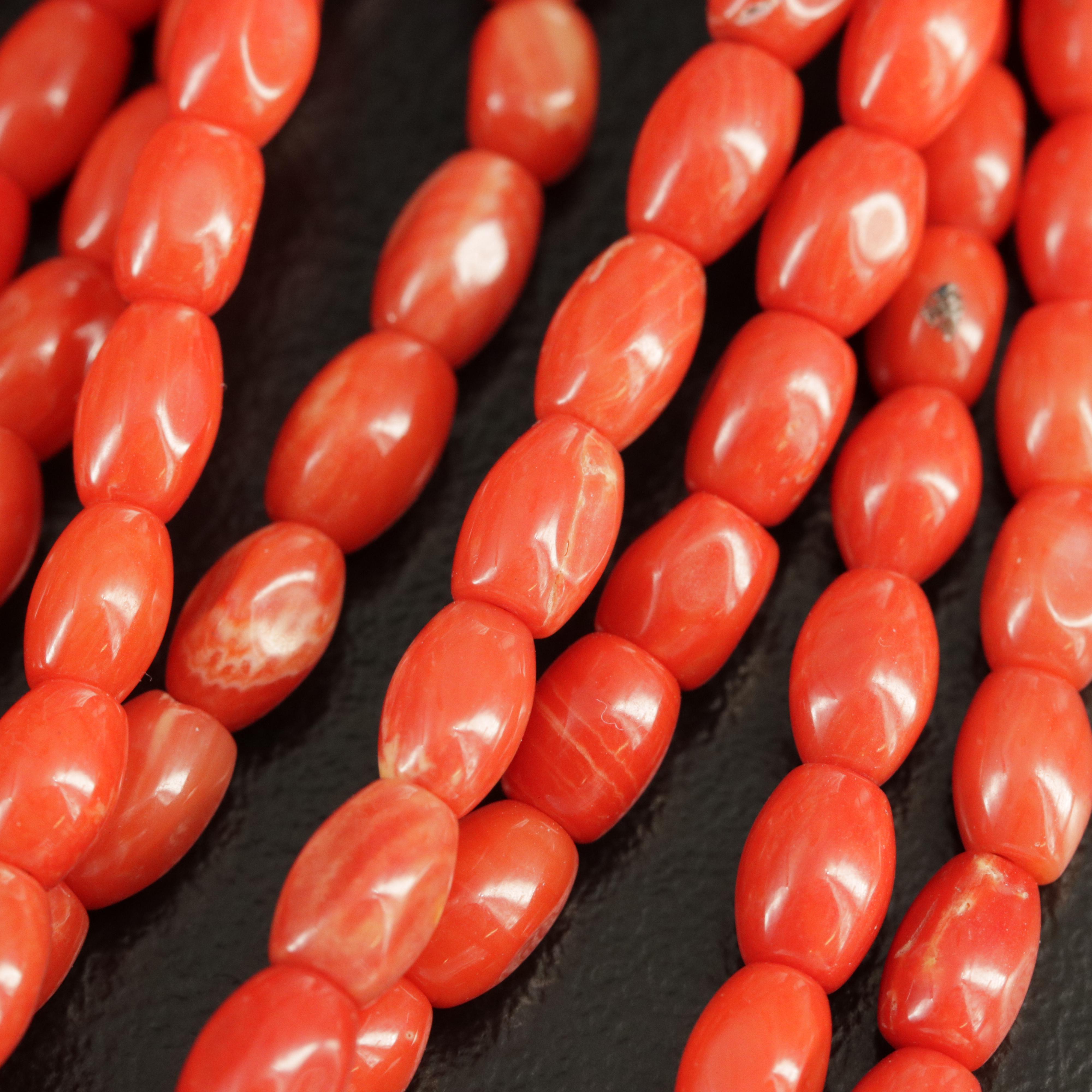 Desert Rose Trading Sterling Coral Multi-Strand Necklace | EBTH