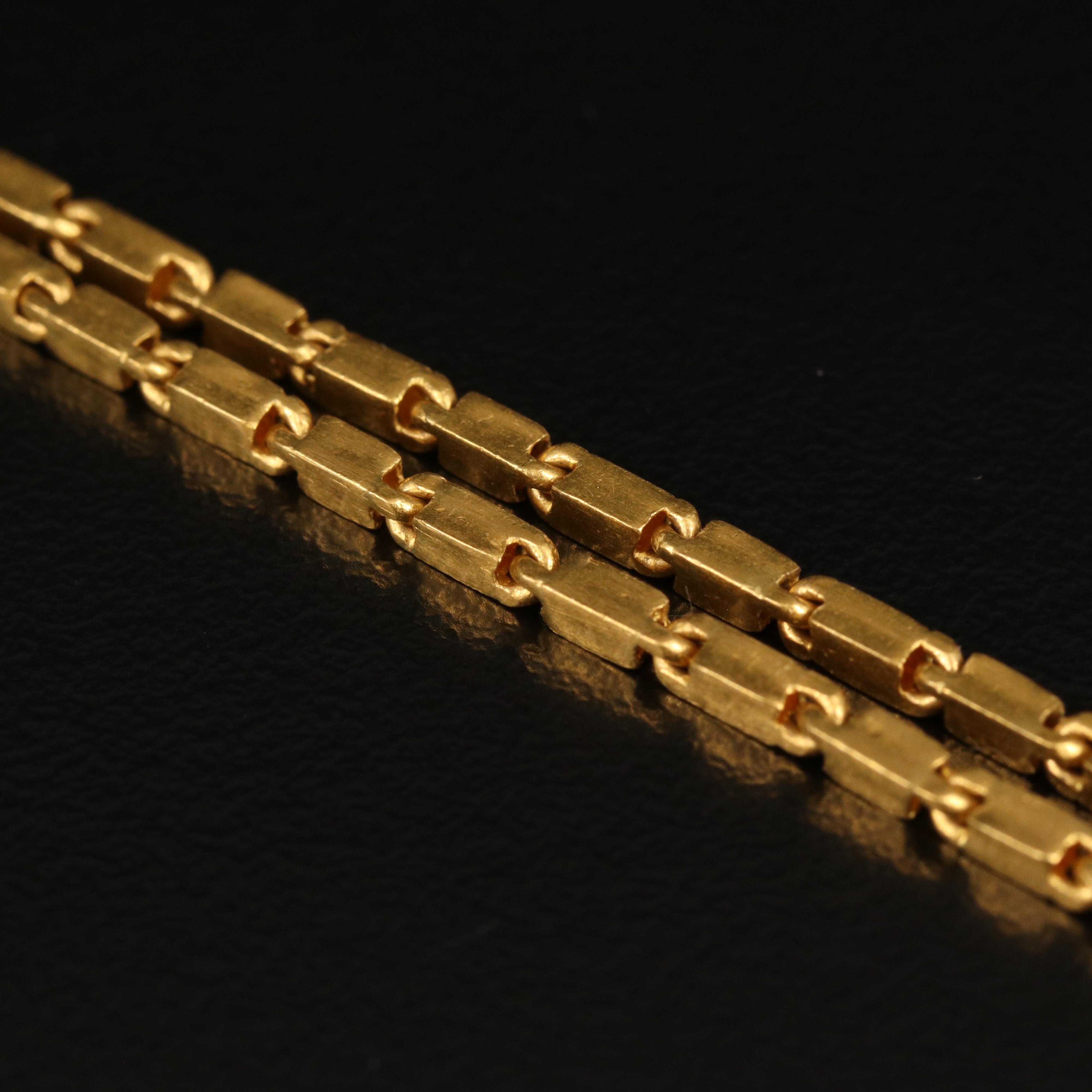 24K Baht Chain Necklace | EBTH