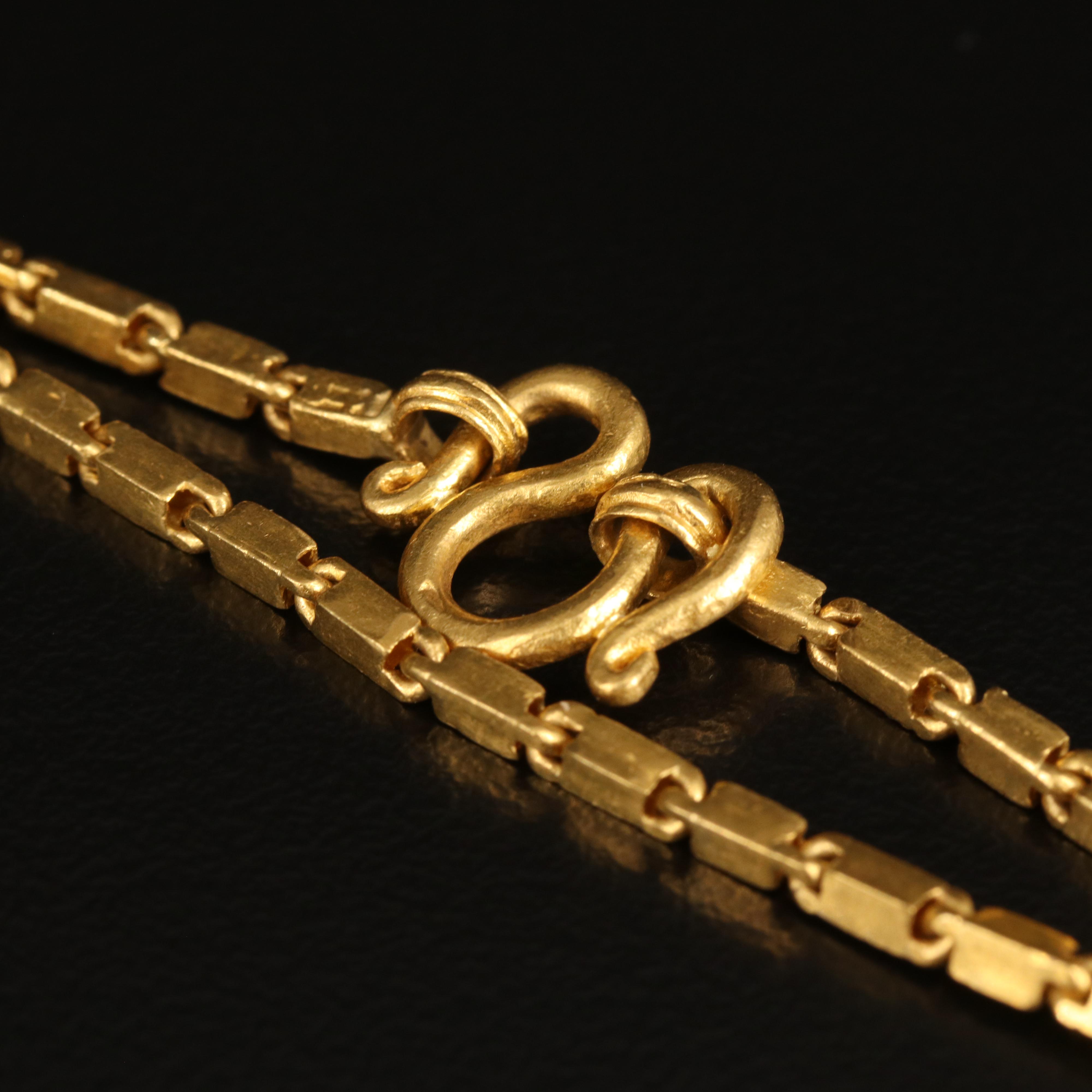 24K Baht Chain Necklace | EBTH