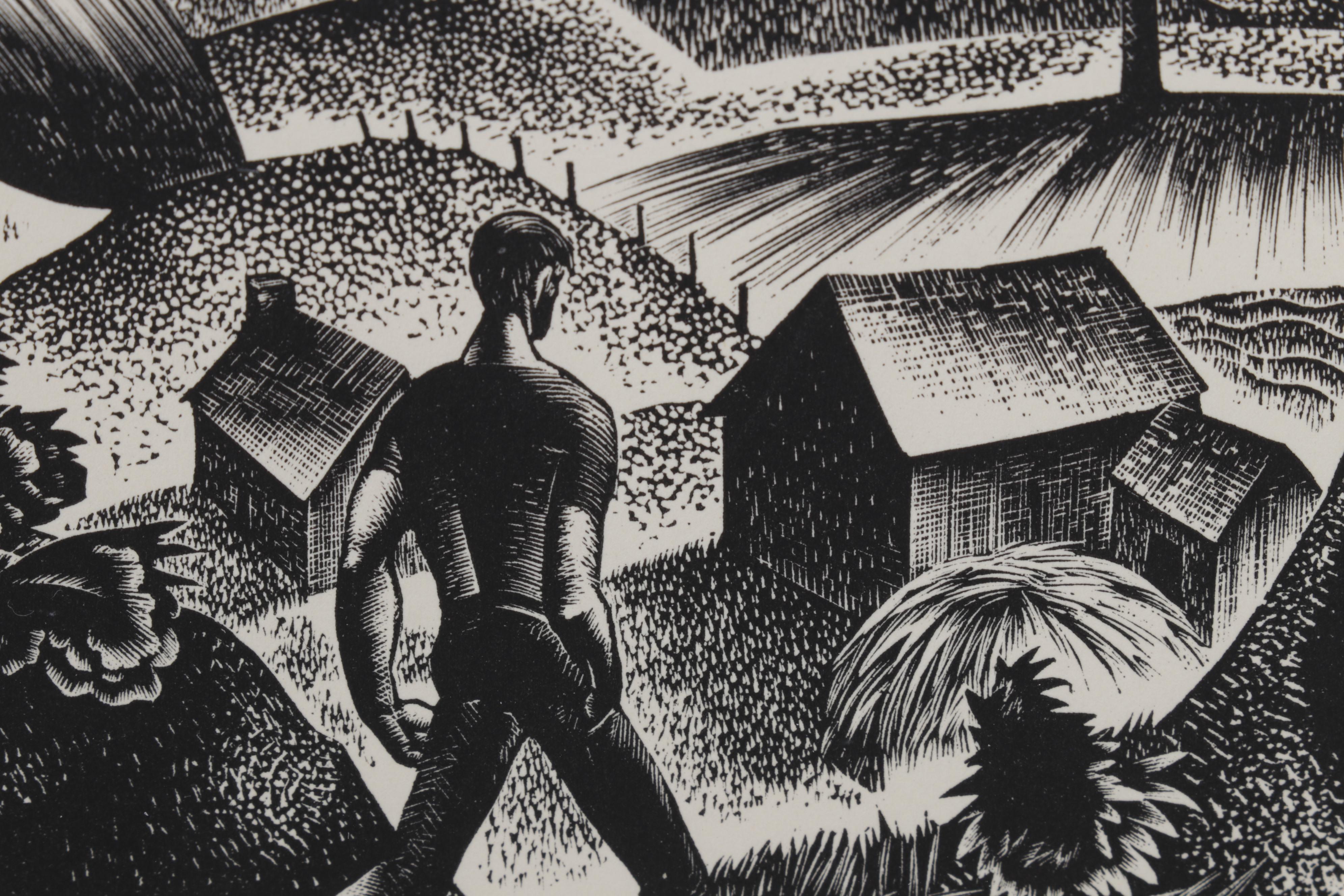 Lynd Ward Art Deco Woodcut From "Wild Pilgrimage," 1932 | EBTH