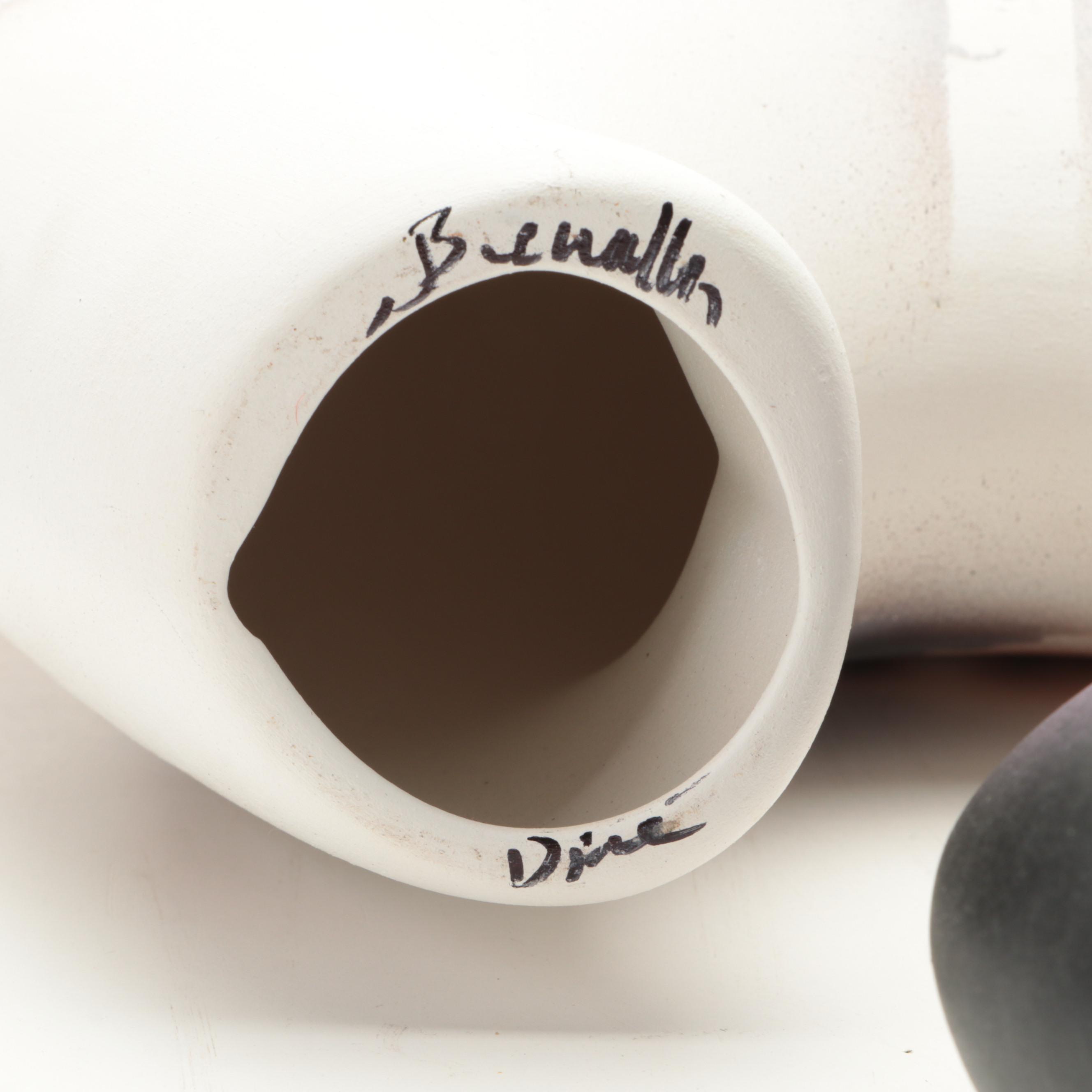 Benally, Other Signed Diné Hand-Painted Pottery Fetish Bears with Other ...