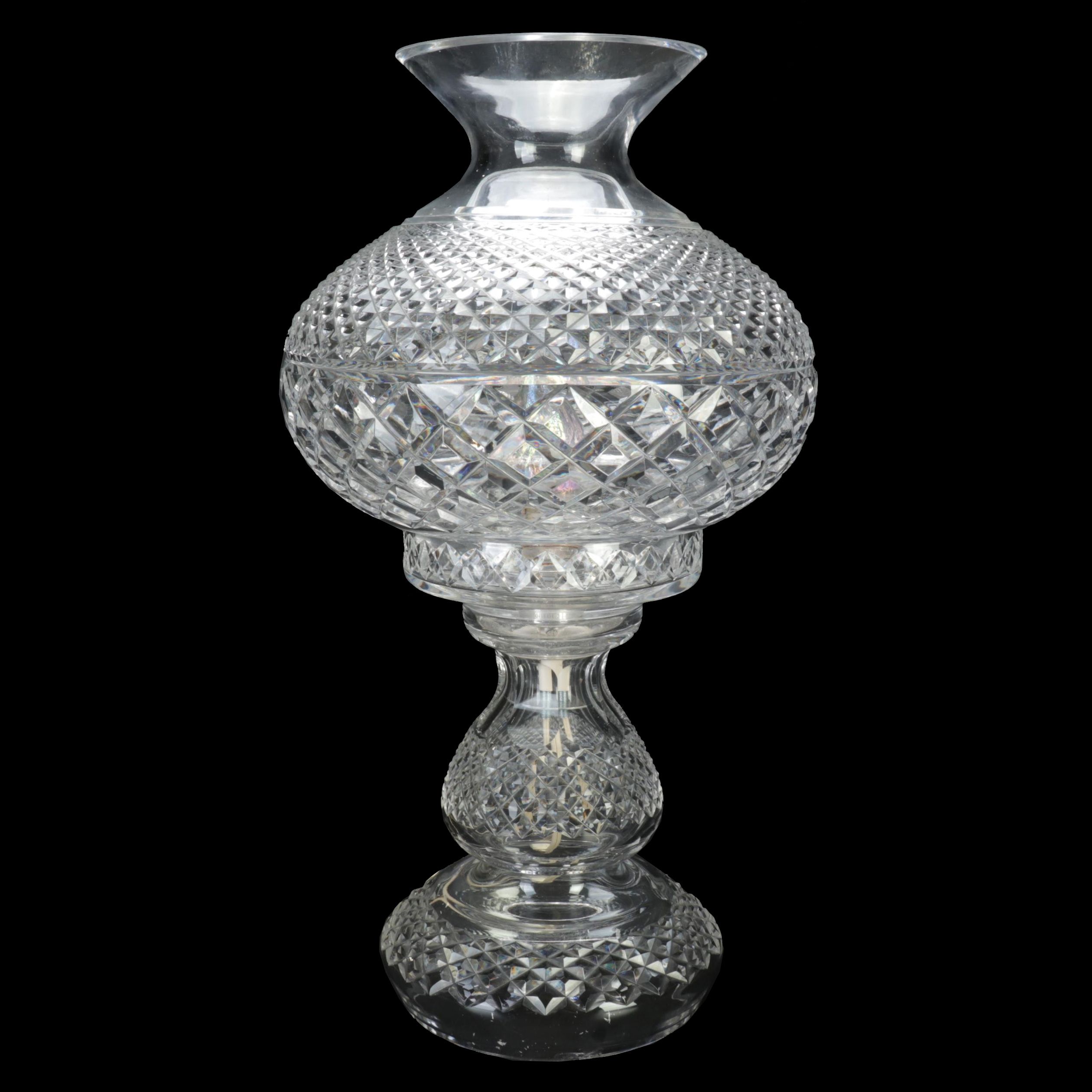 Waterford Crystal "Inishmore" Hurricane Lamp, 20th Century | EBTH