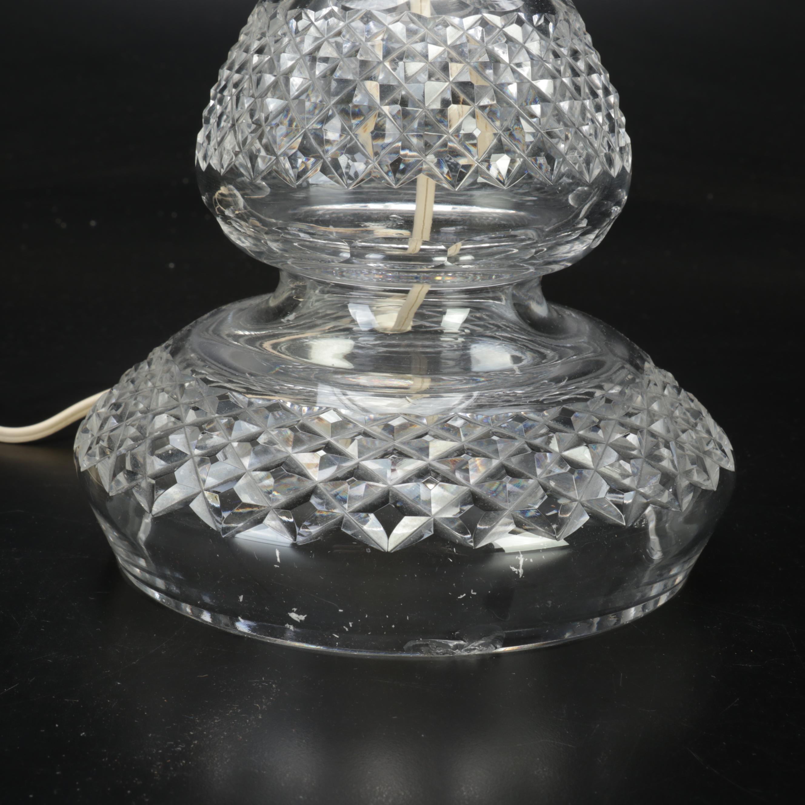 Waterford Crystal "Inishmore" Hurricane Lamp, 20th Century | EBTH