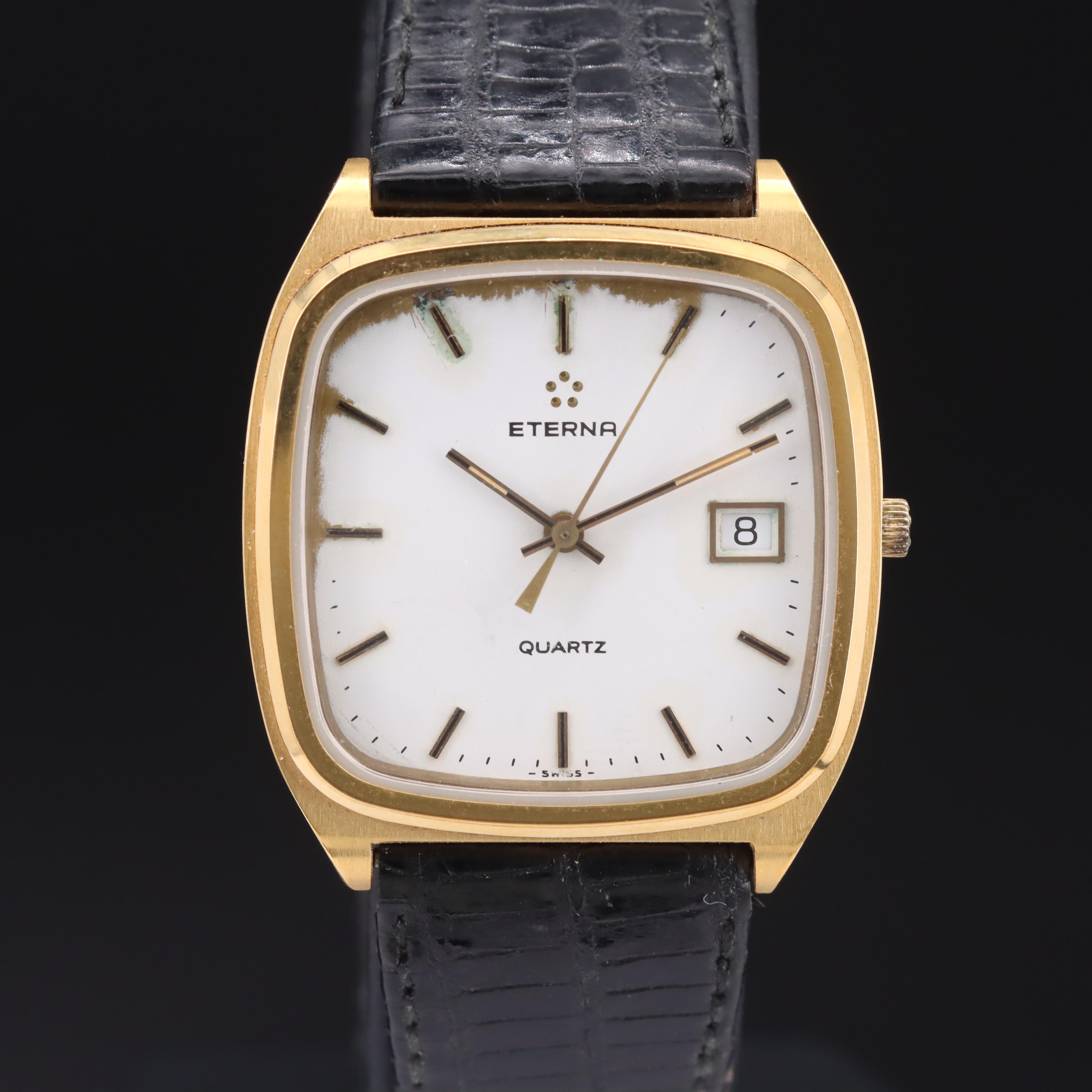 Eterna Swiss Quartz with Date Wristwatch | EBTH