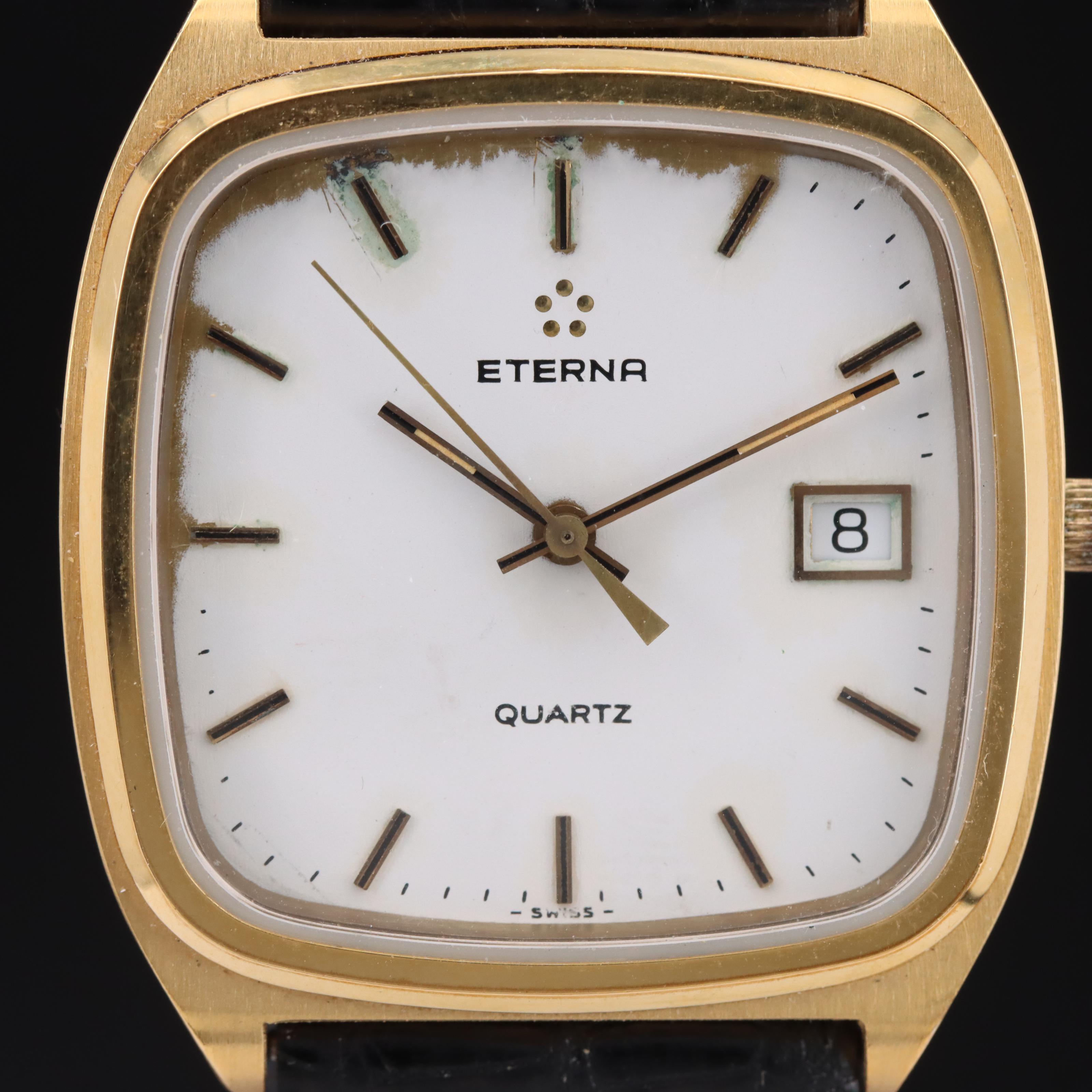 Eterna Swiss Quartz with Date Wristwatch | EBTH
