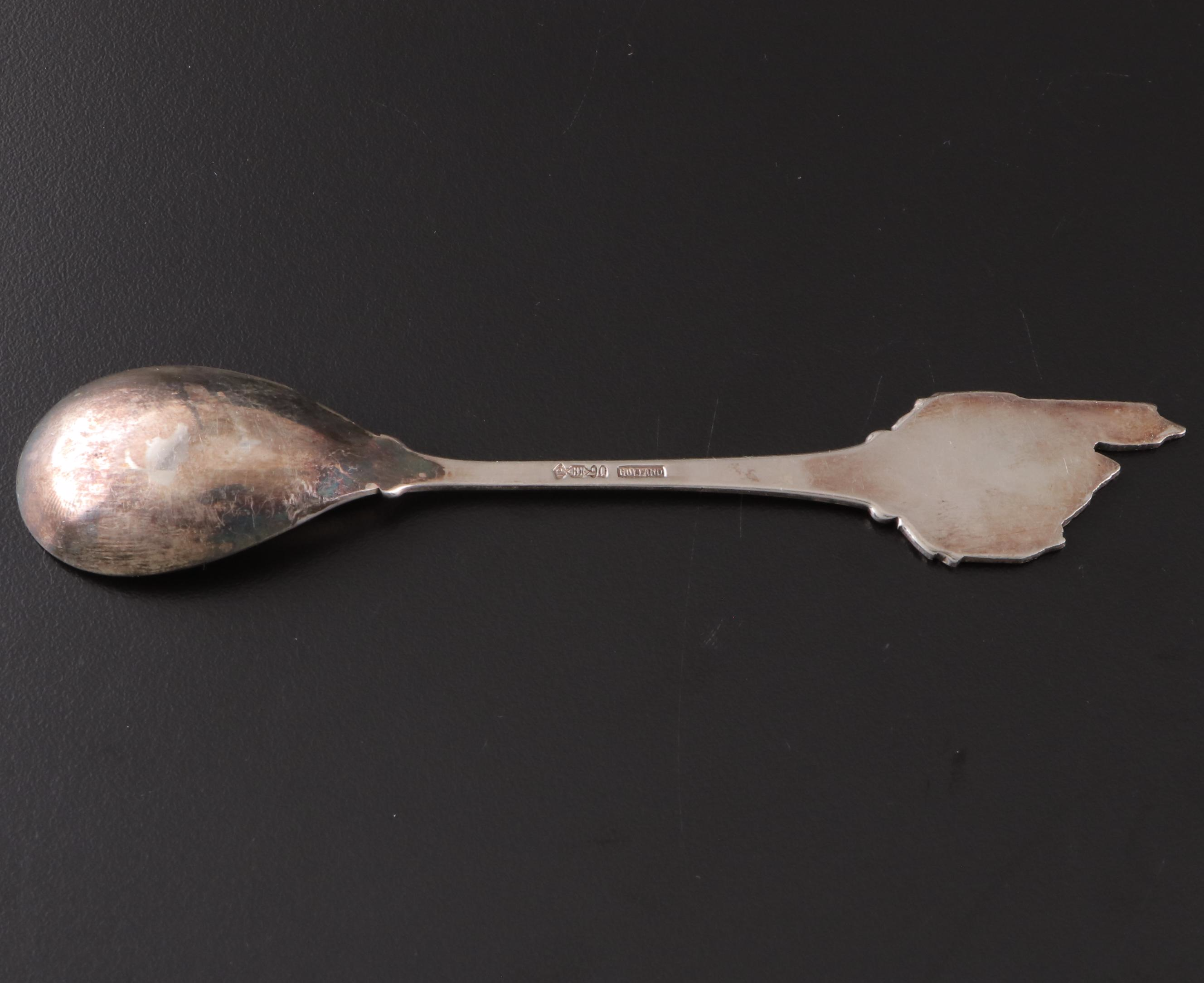 Charles M. Robbins Co., Alvin and Other Sterling Silver Souvenir Spoons ...