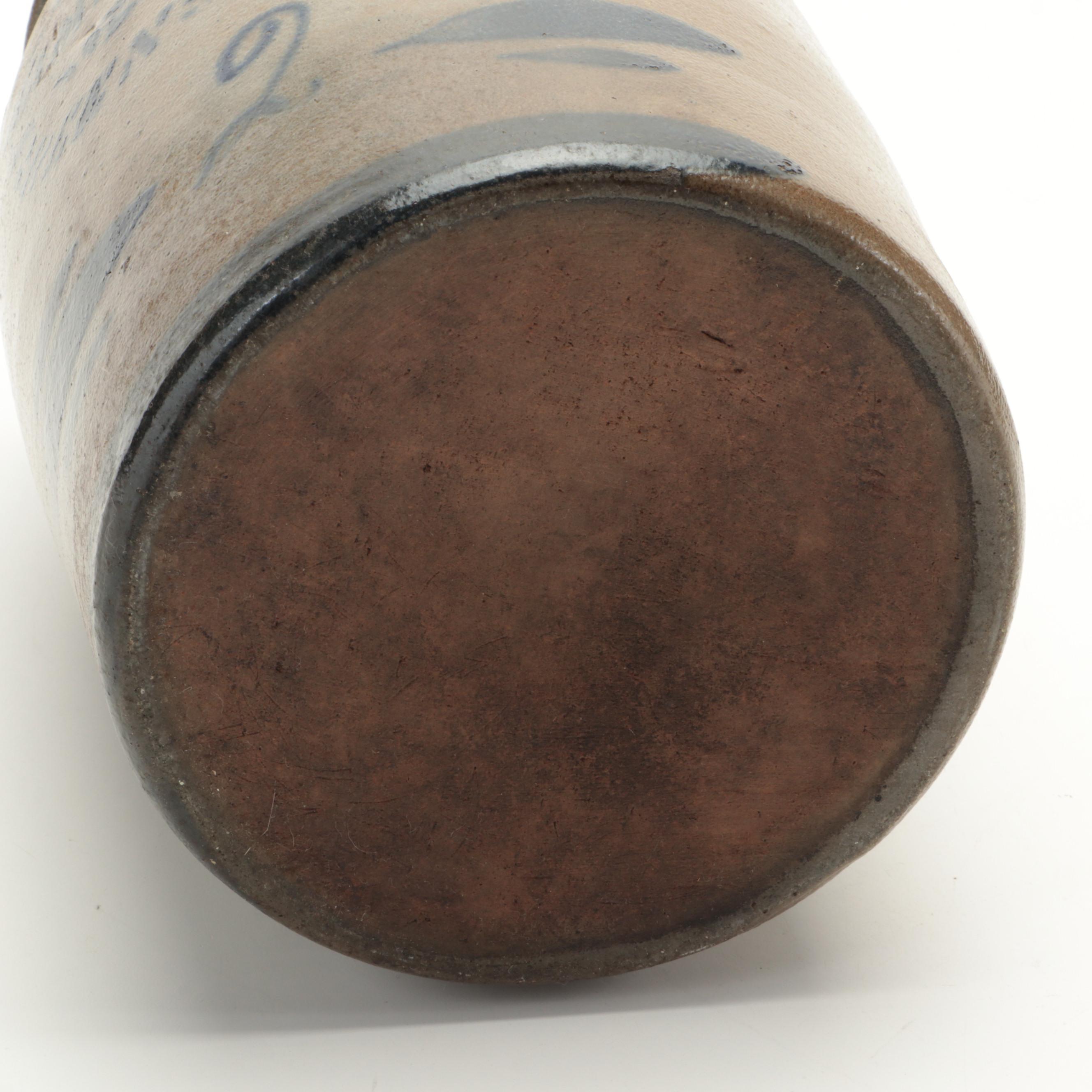 Hamilton & Jones of Pennsylvania Two-Gallon Salt Glazed Stoneware Crock ...