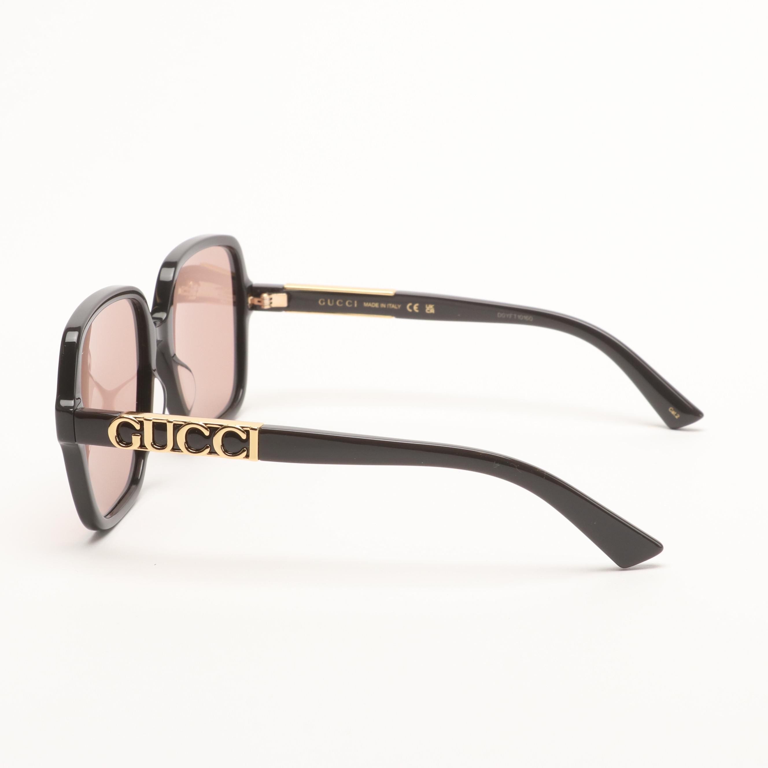 Gucci GG1189S Sunglasses Featuring "Gucci" with Case | EBTH