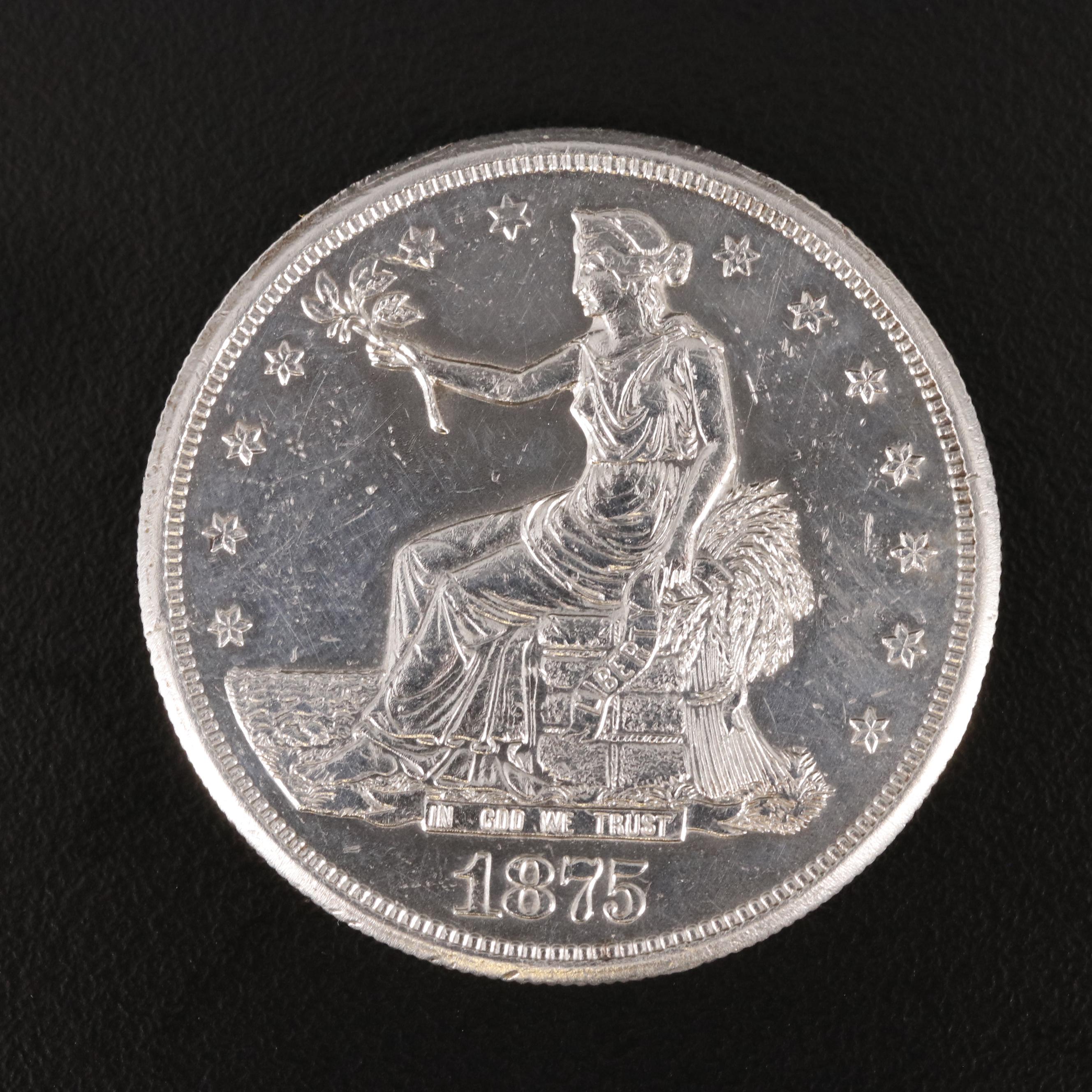 1875-S Trade Silver Dollar | EBTH