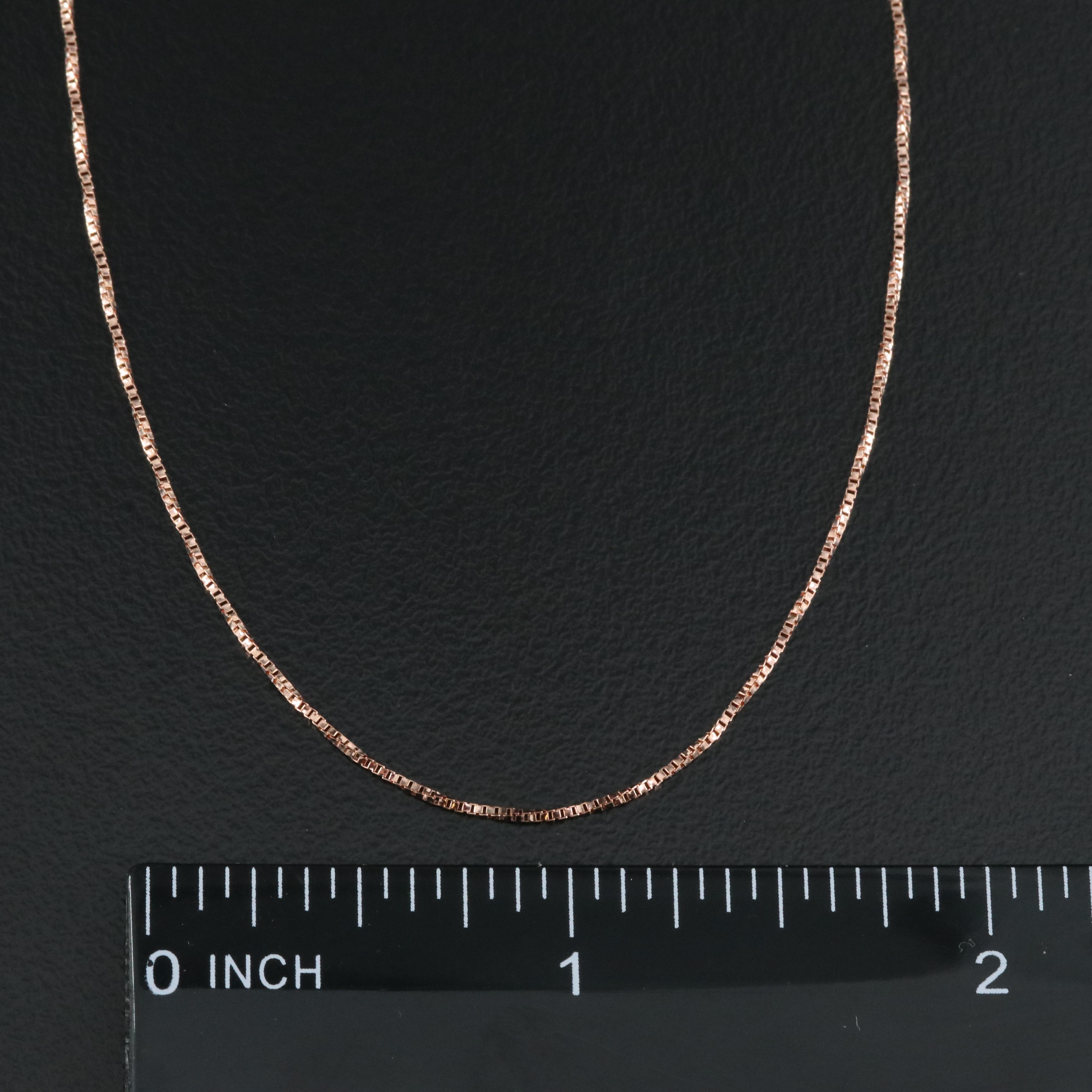 14K Rose Gold Box Chain | EBTH