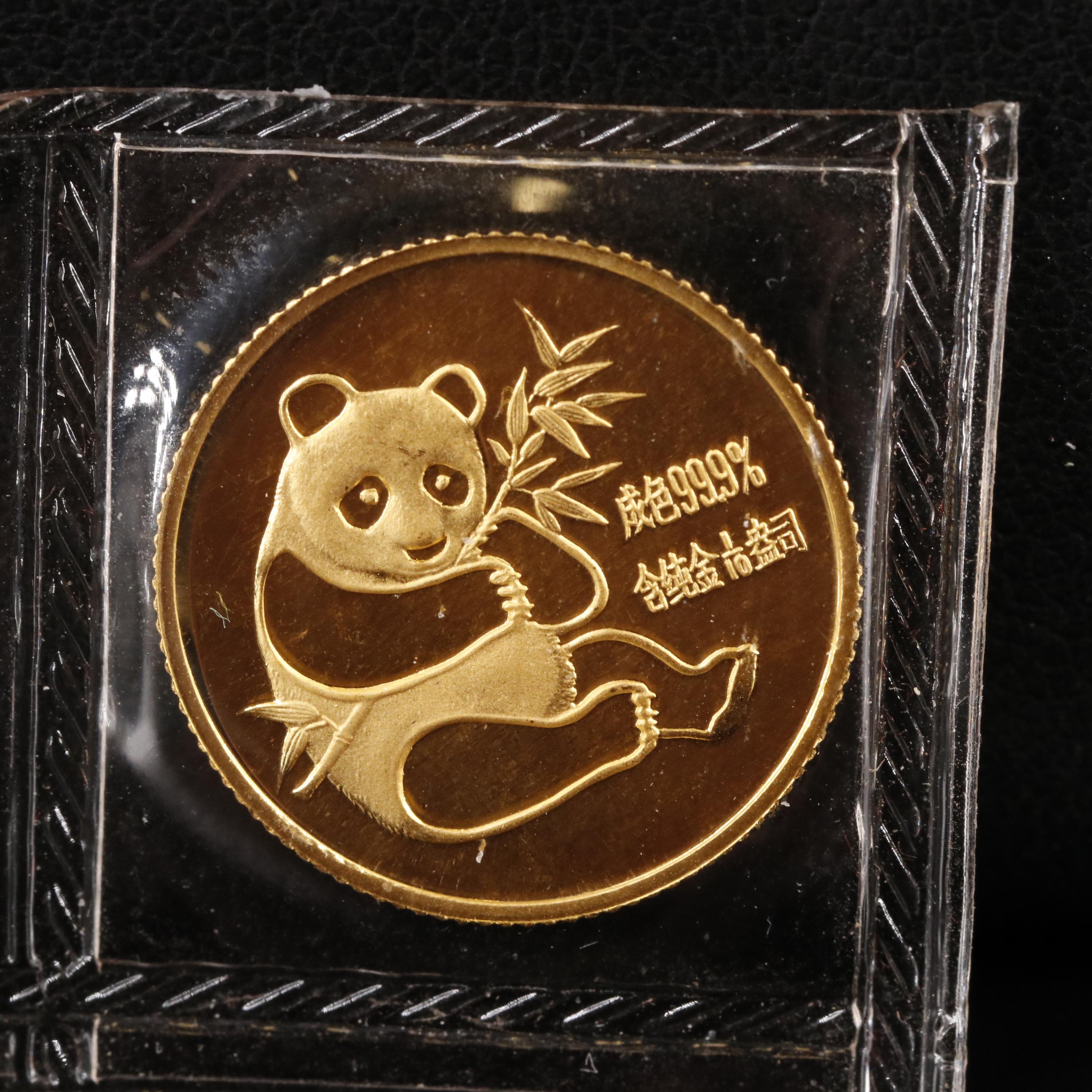 1982 China 1/10th Oz. Gold Panda Bullion Coin | EBTH