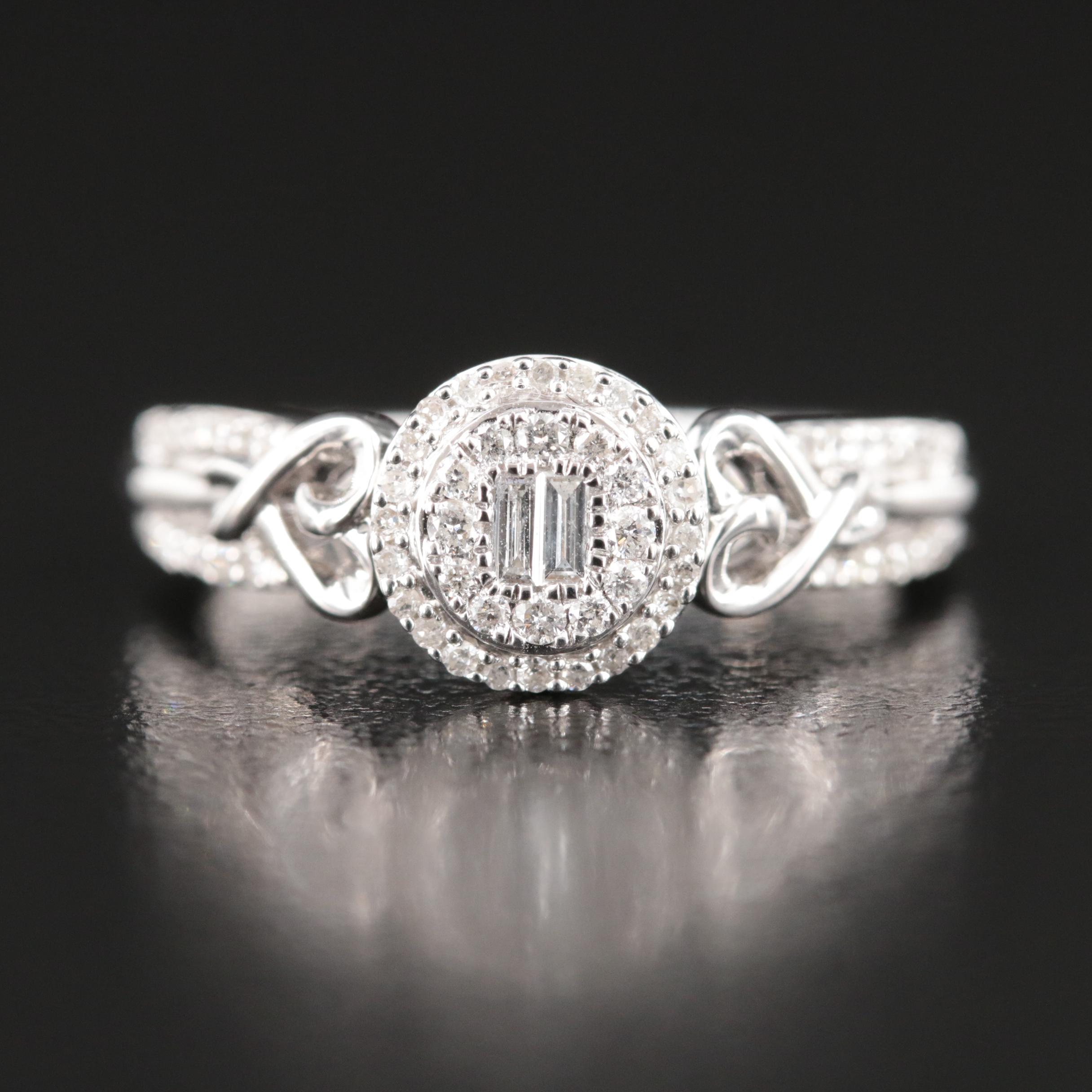 Hallmark Sterling Diamond Ring | EBTH