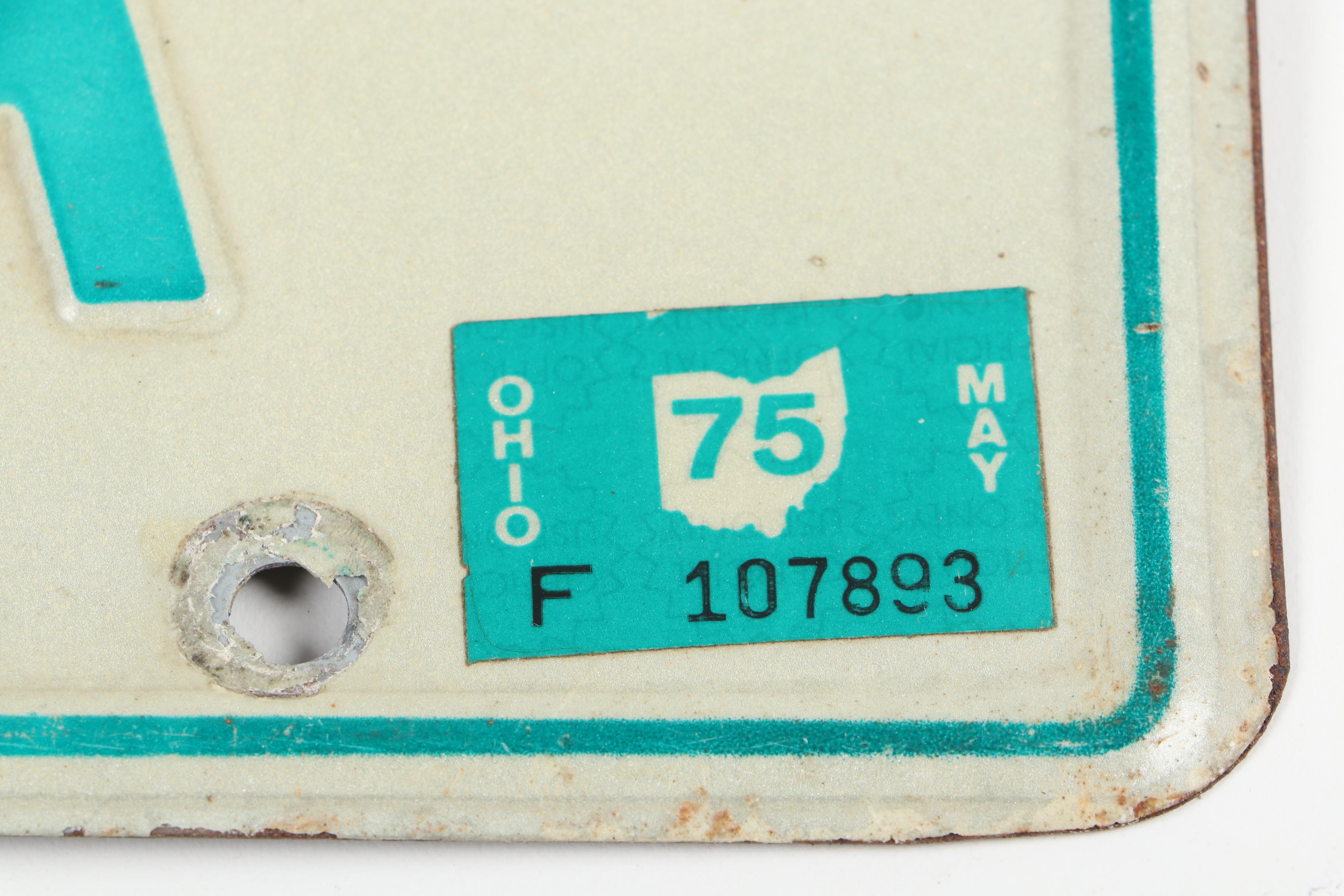 Metal Ohio License Plates, 1974 | EBTH