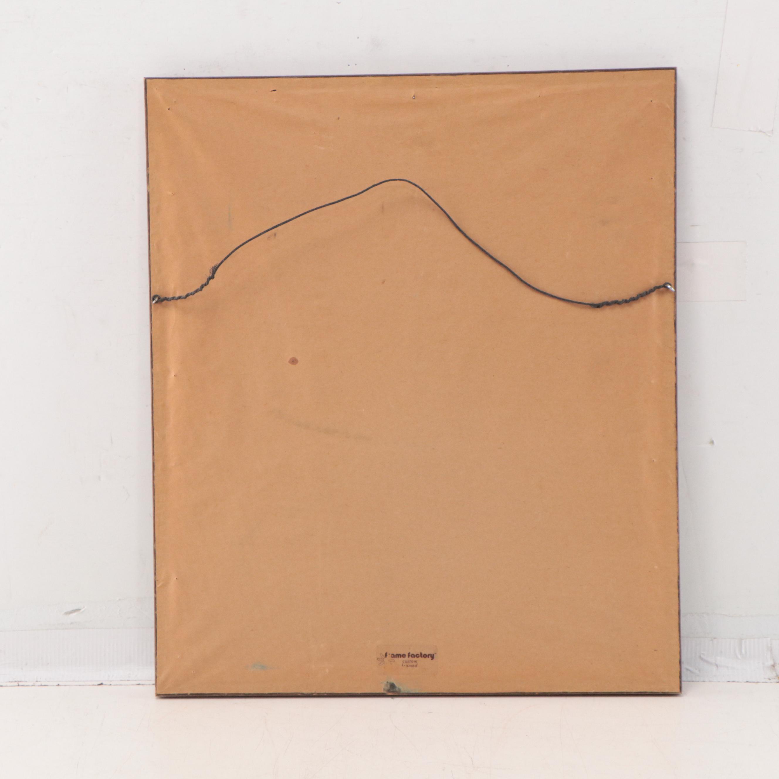 Barbara L. Howard Pastel Drawing of a John M. Veitch Riding Blue | EBTH