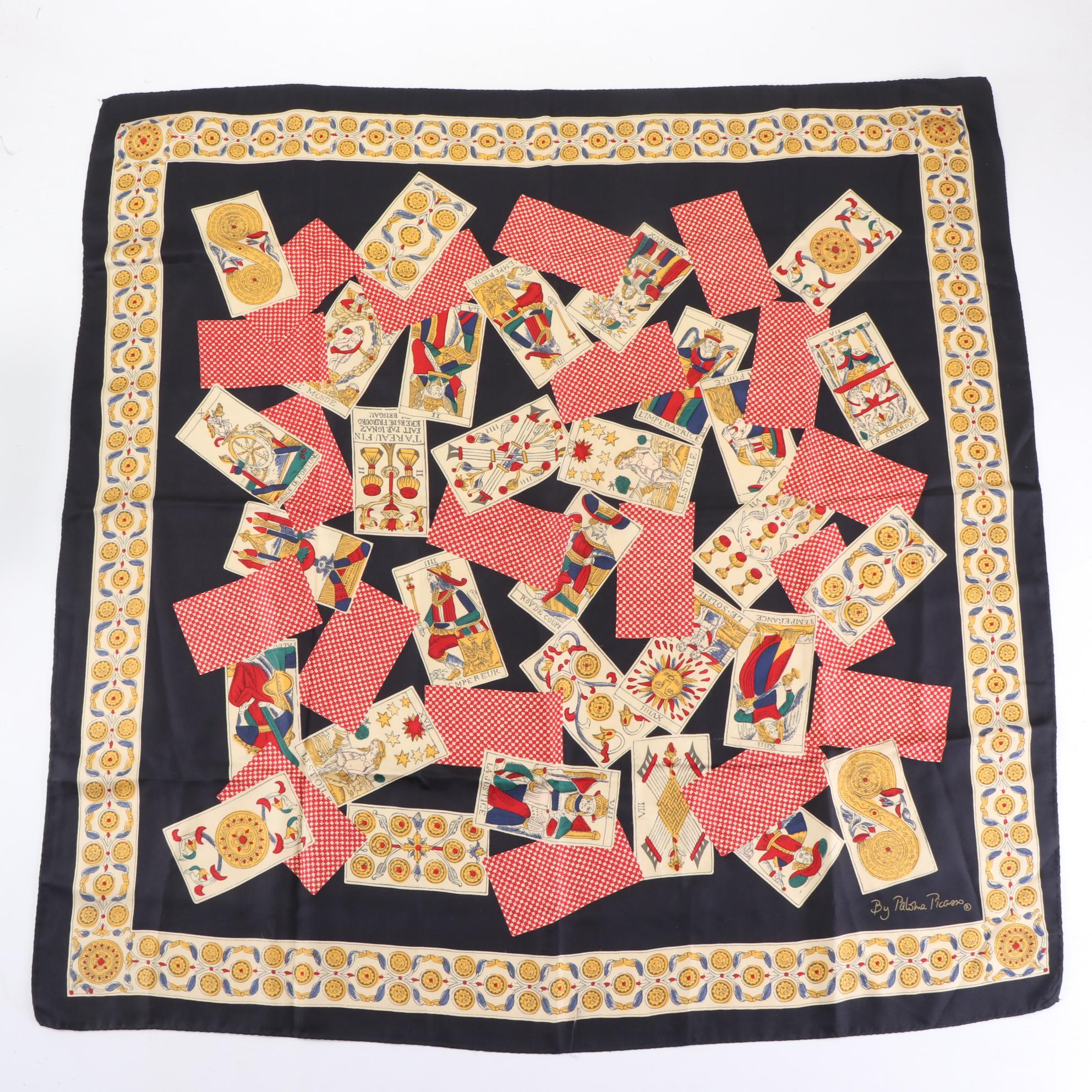 BVLGARI x Davide Pizzigoni and Paloma Picasso Silk Twill Scarves | EBTH