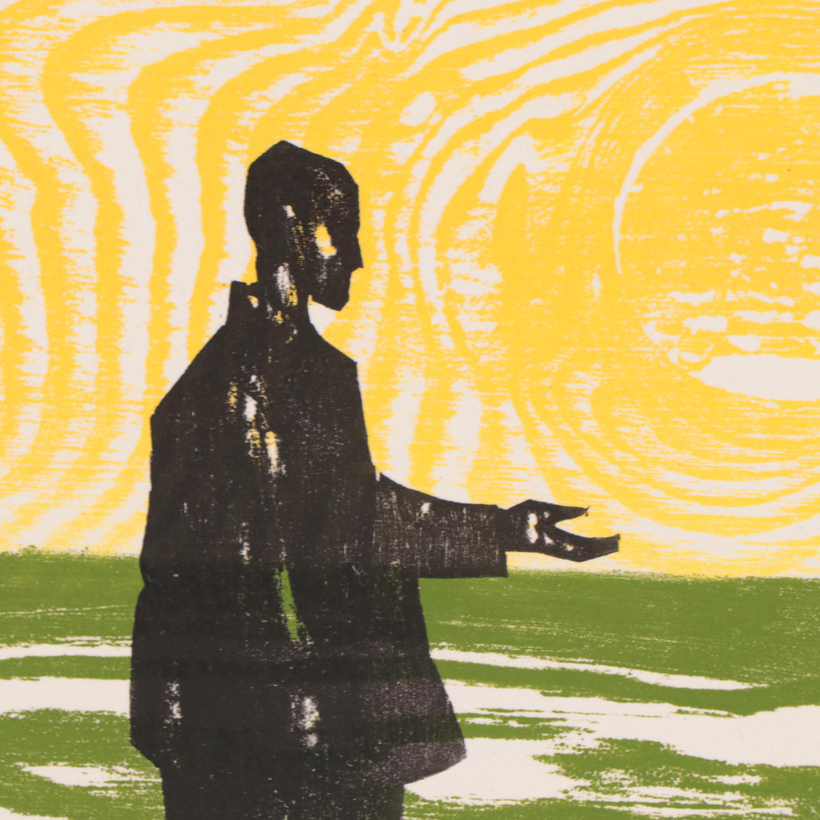 Leonard Maurer Woodcut "Man & The Sea," 1974 | EBTH