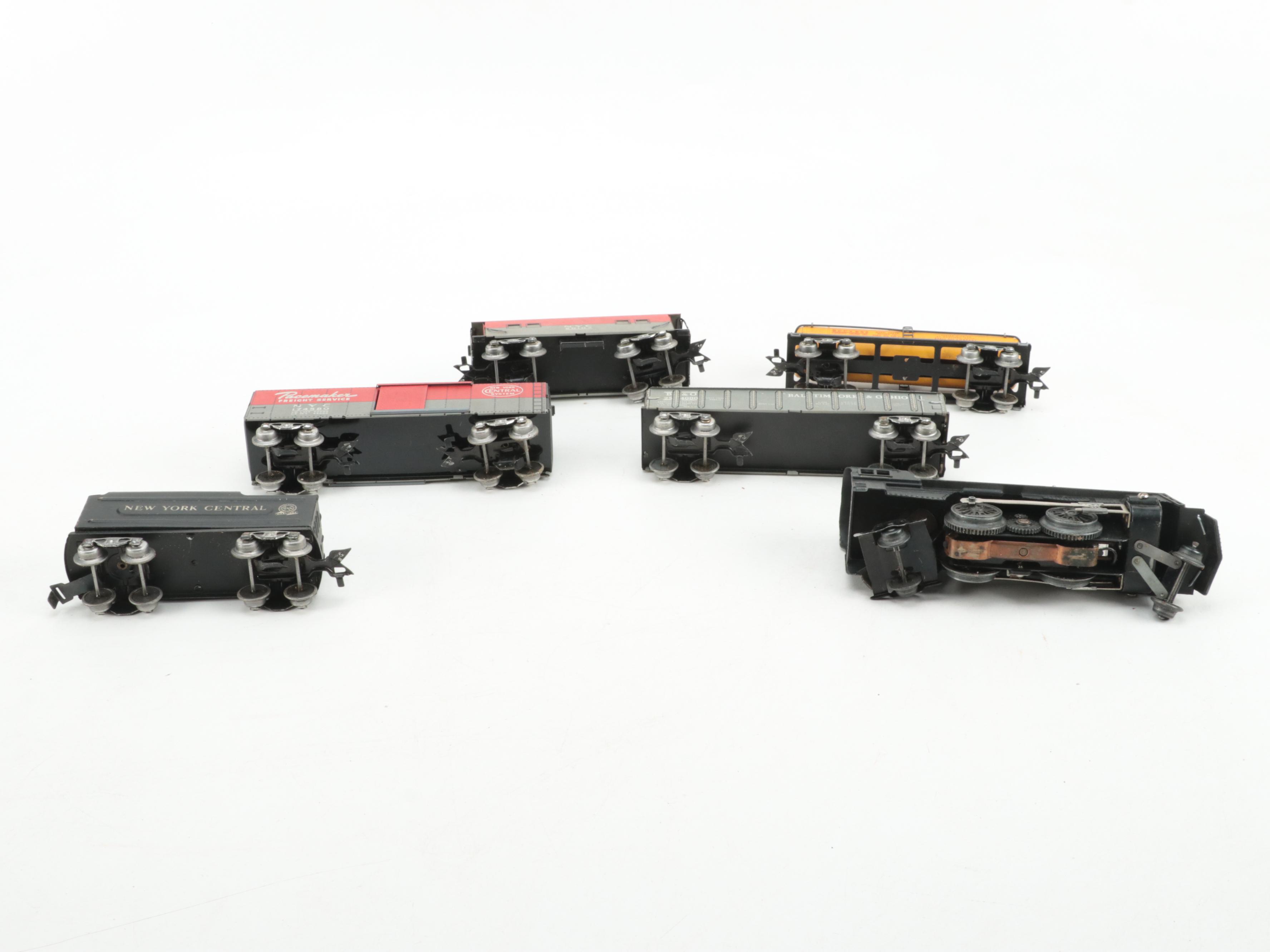 Louis Marx & Co. Stream Line Electric Train Set and Tunnel, Mid-20th ...