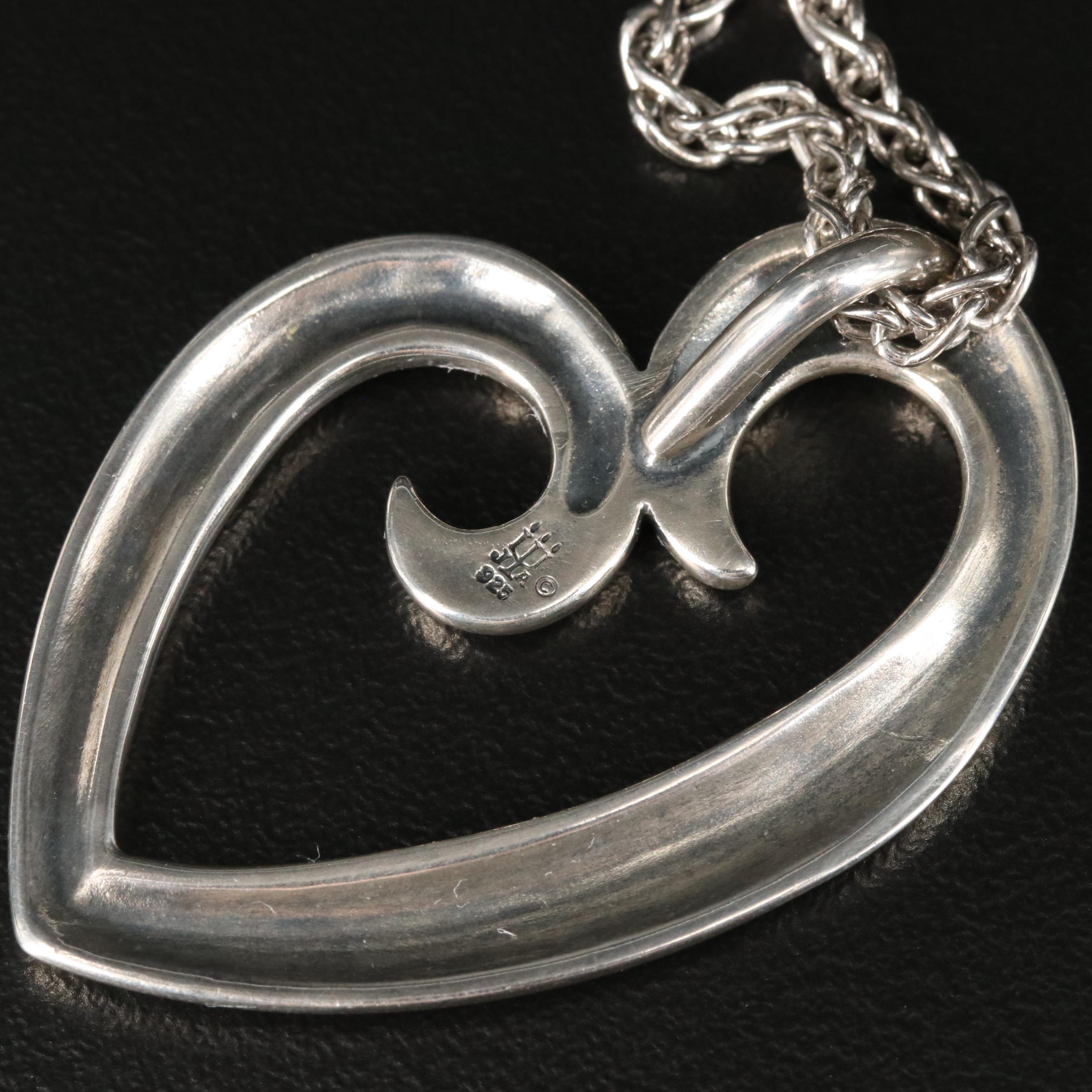 James Avery "Mother's Love" Sterling Heart Necklace | EBTH